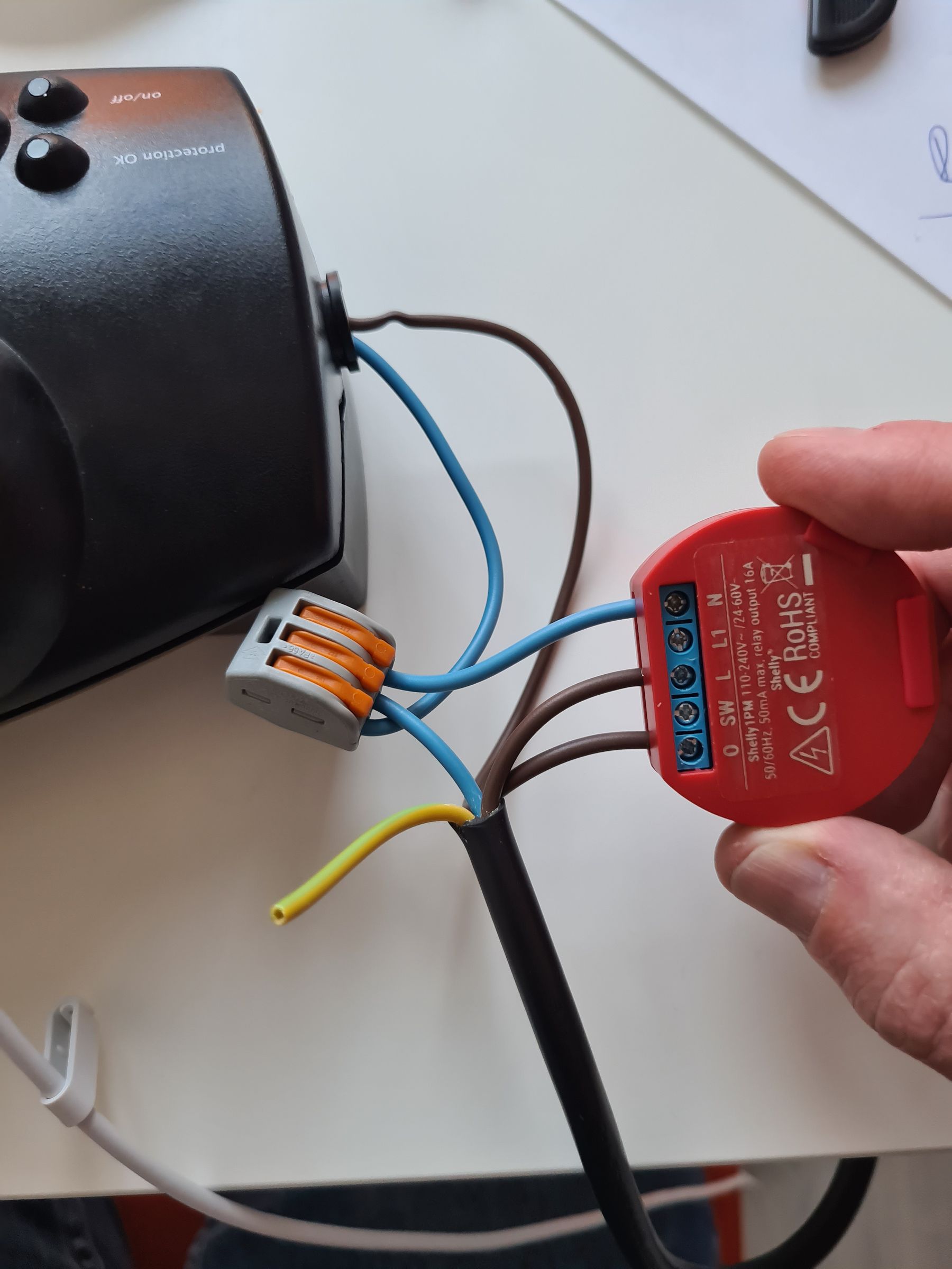 Shelly 1PM Controlled Power Strip / Extension Cord : 4 Steps ...