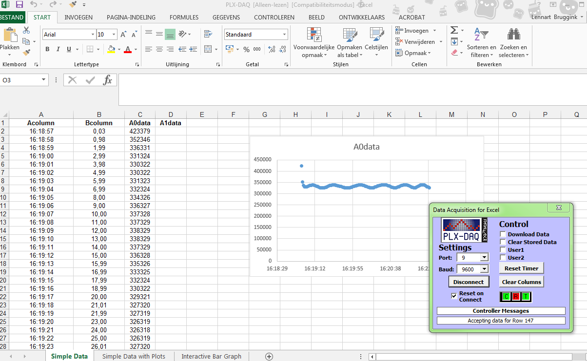 Sending Data From Arduino to Excel (and Plotting It) : 3 Steps (with ...