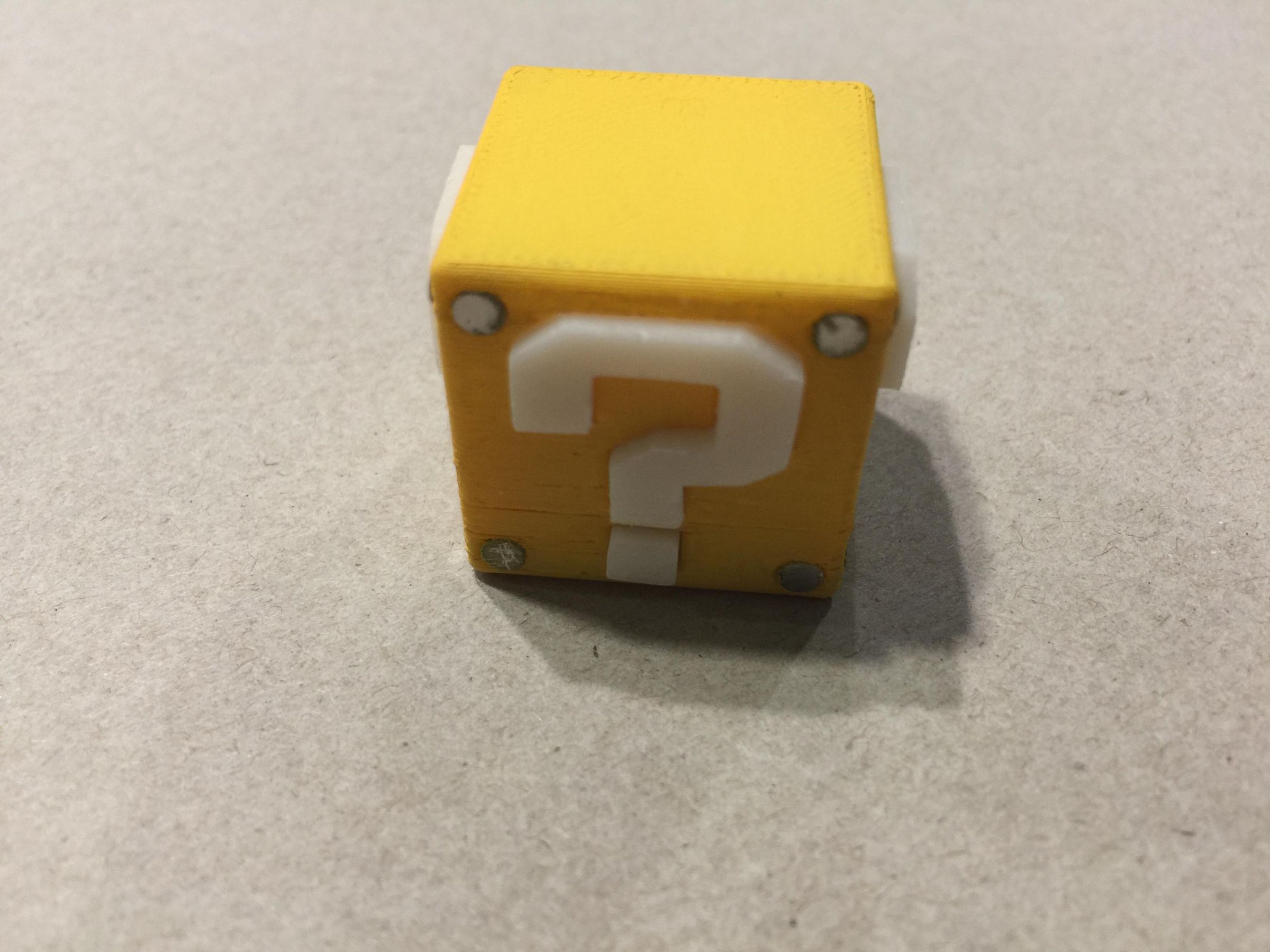 3D Printed Magnetic Mario Question Block : 3 Steps - Instructables