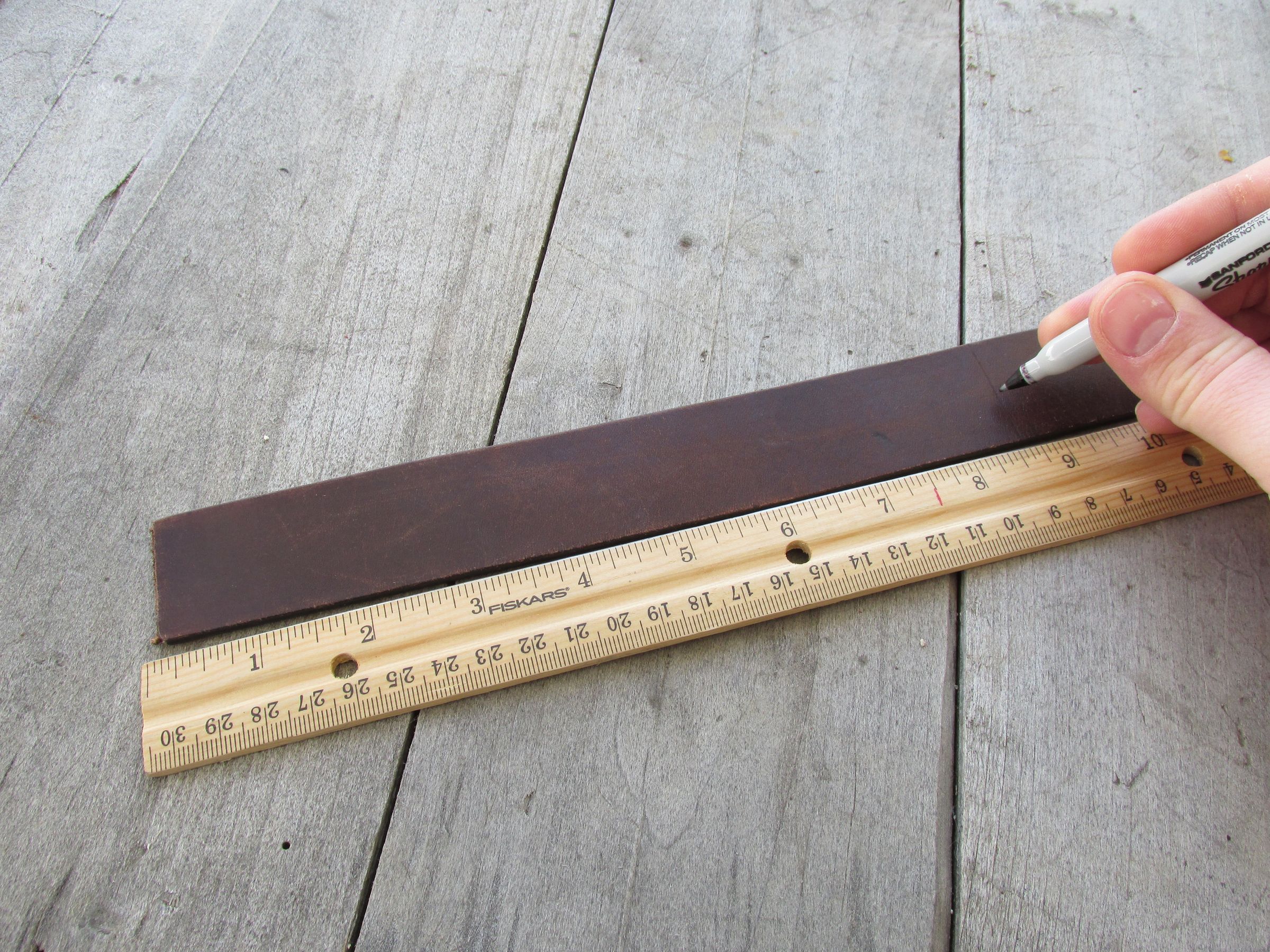 Ruler and Leather Cuff Bracelet : 6 Steps (with Pictures) - Instructables