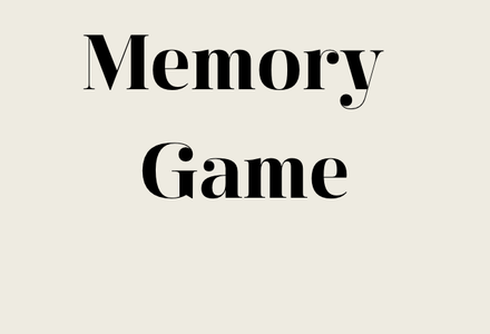 Memory Game! : 4 Steps - Instructables