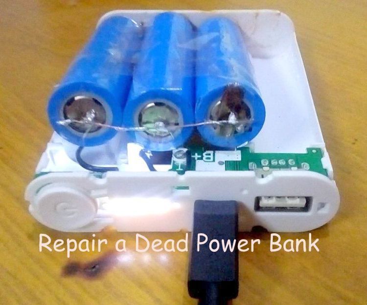 Repair a Dead Power Bank || Repair and Replacement : 6 Steps (with ...