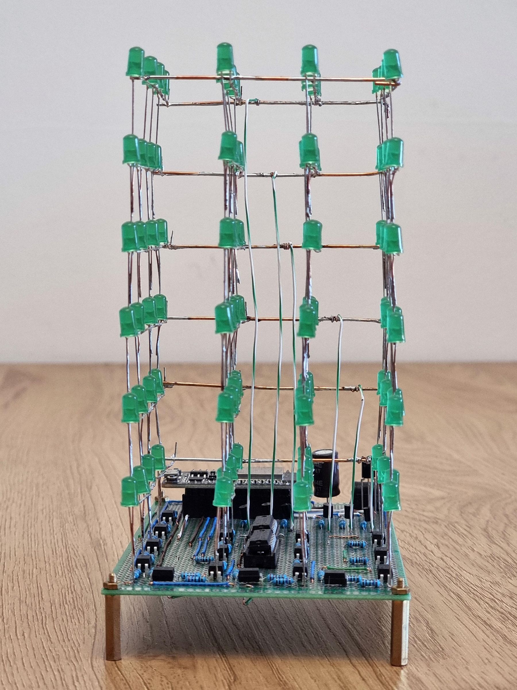 IR-controlled 4x4x6 LED Tower/Clock on ESP32 : 13 Steps - Instructables