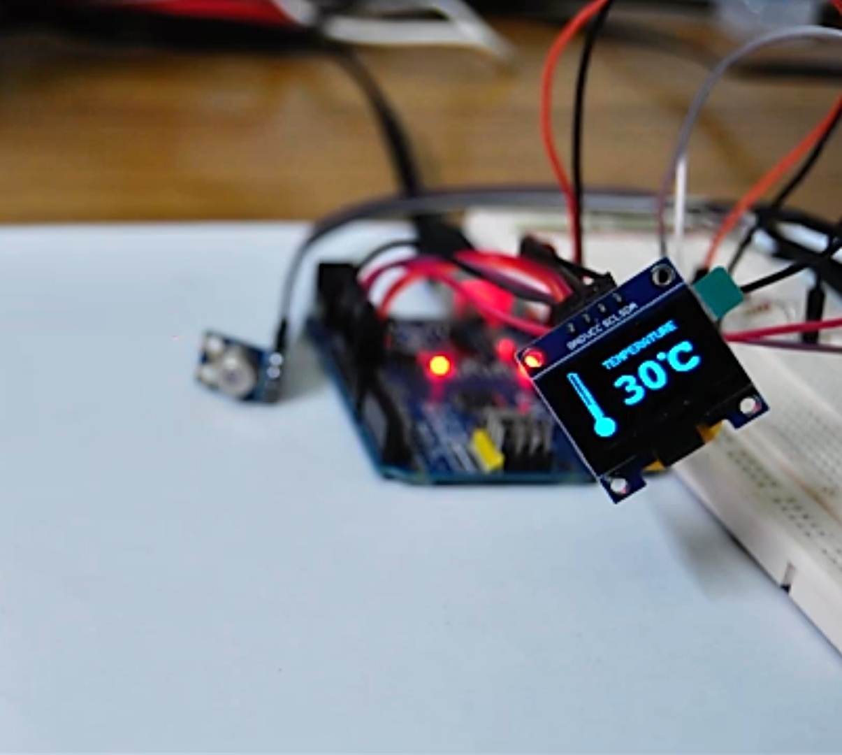 Arduino Based Non Contact Infrared Thermometer | IR Based Thermometer ...
