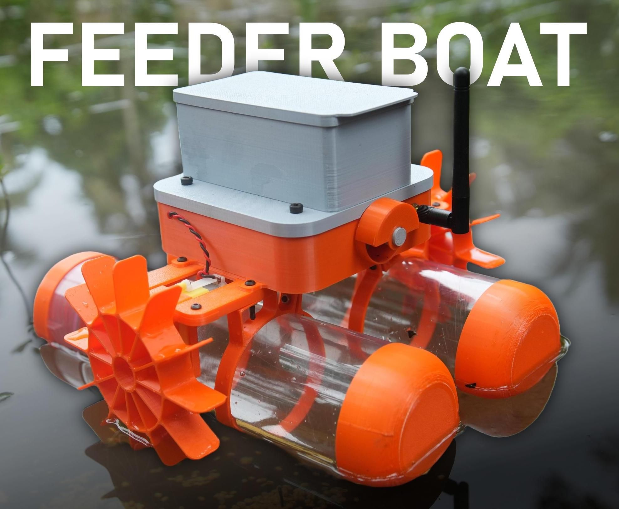 3D Printed Fish Feeder RC Boat With Controller : 12 Steps (with Pictures) - Instructables