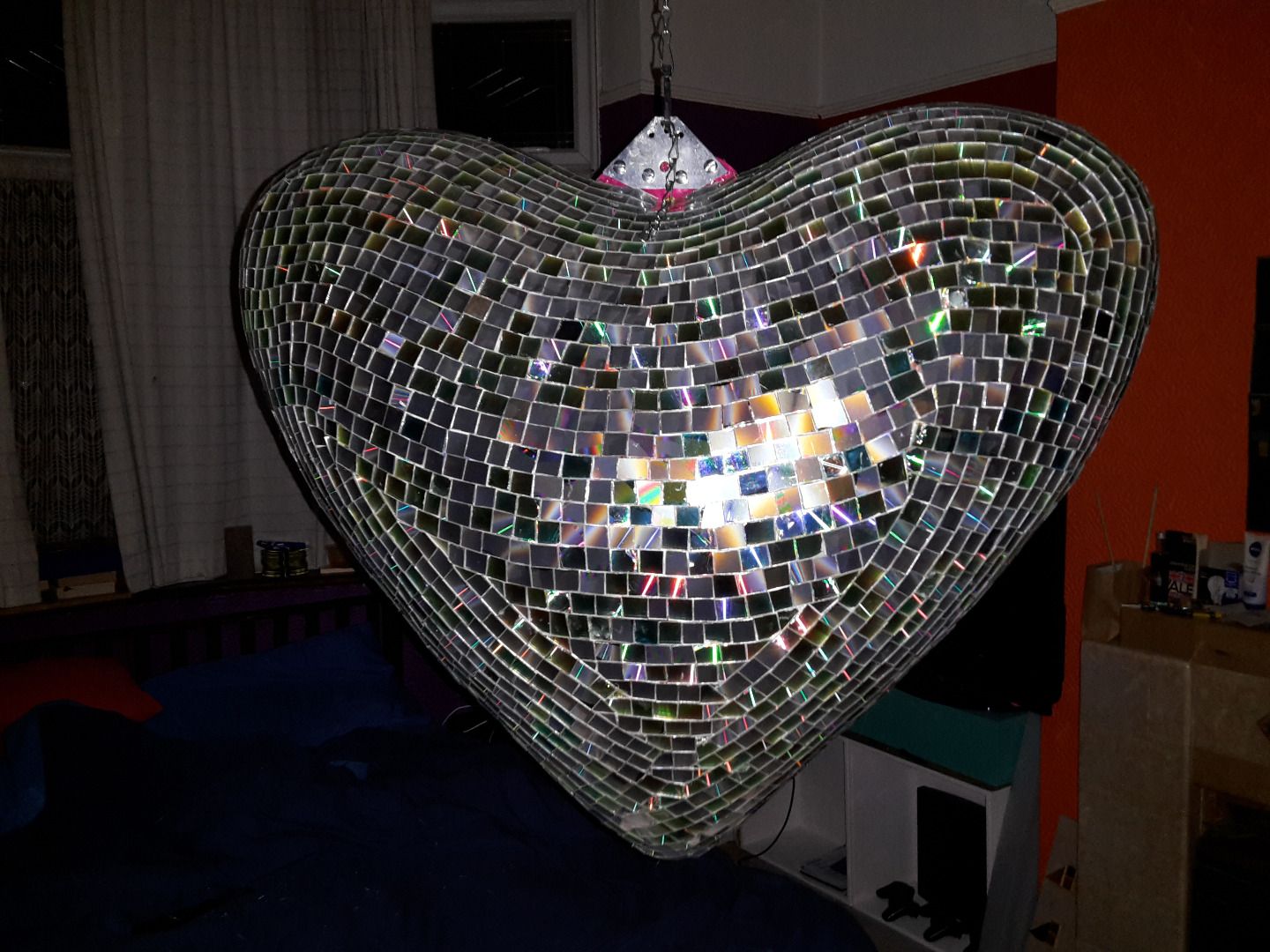 Giant Disco Heart on a Budget : 6 Steps (with Pictures) - Instructables