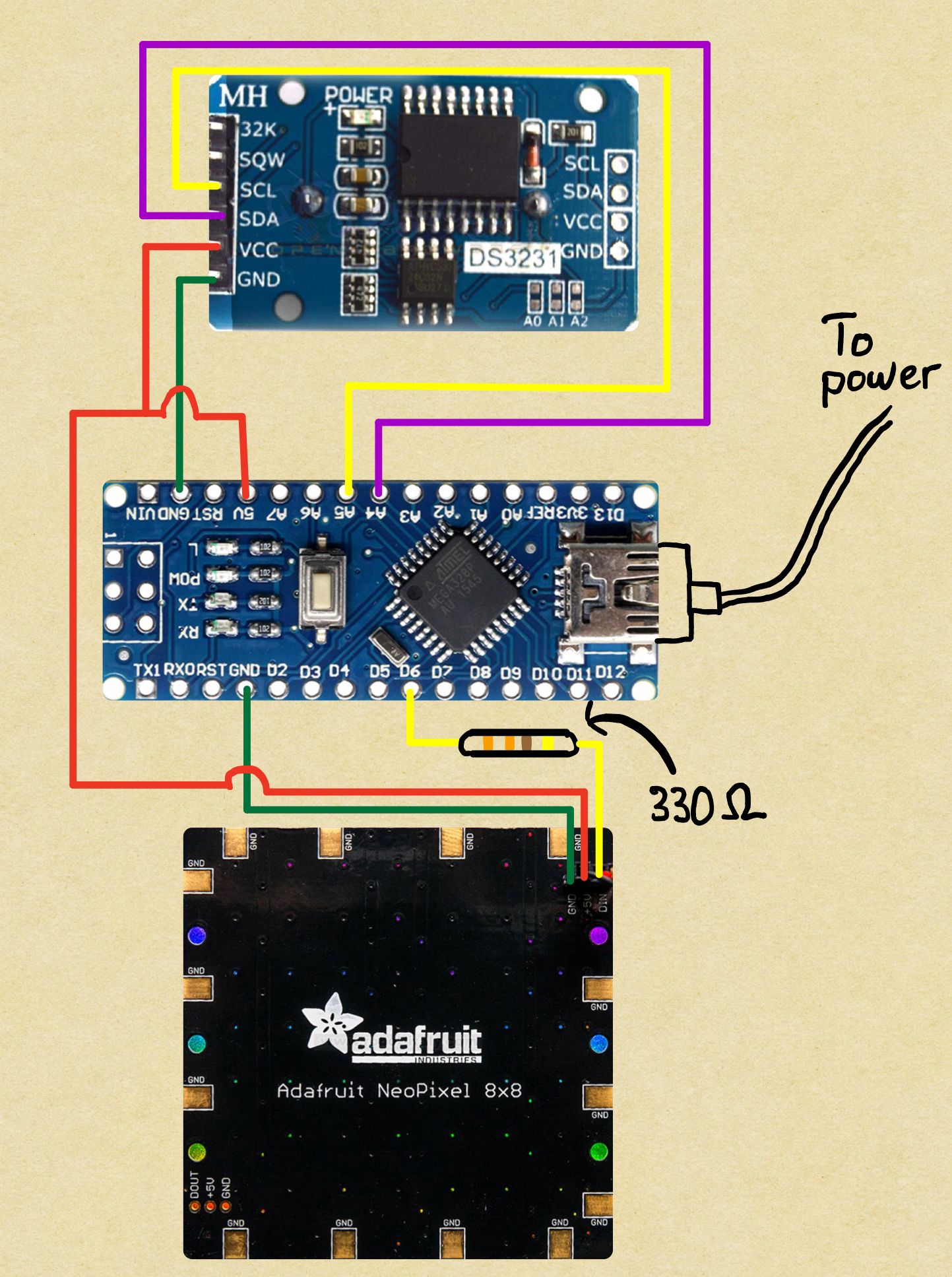 Arduino Word Clock - Customisable and Easy to Build : 15 Steps (with ...