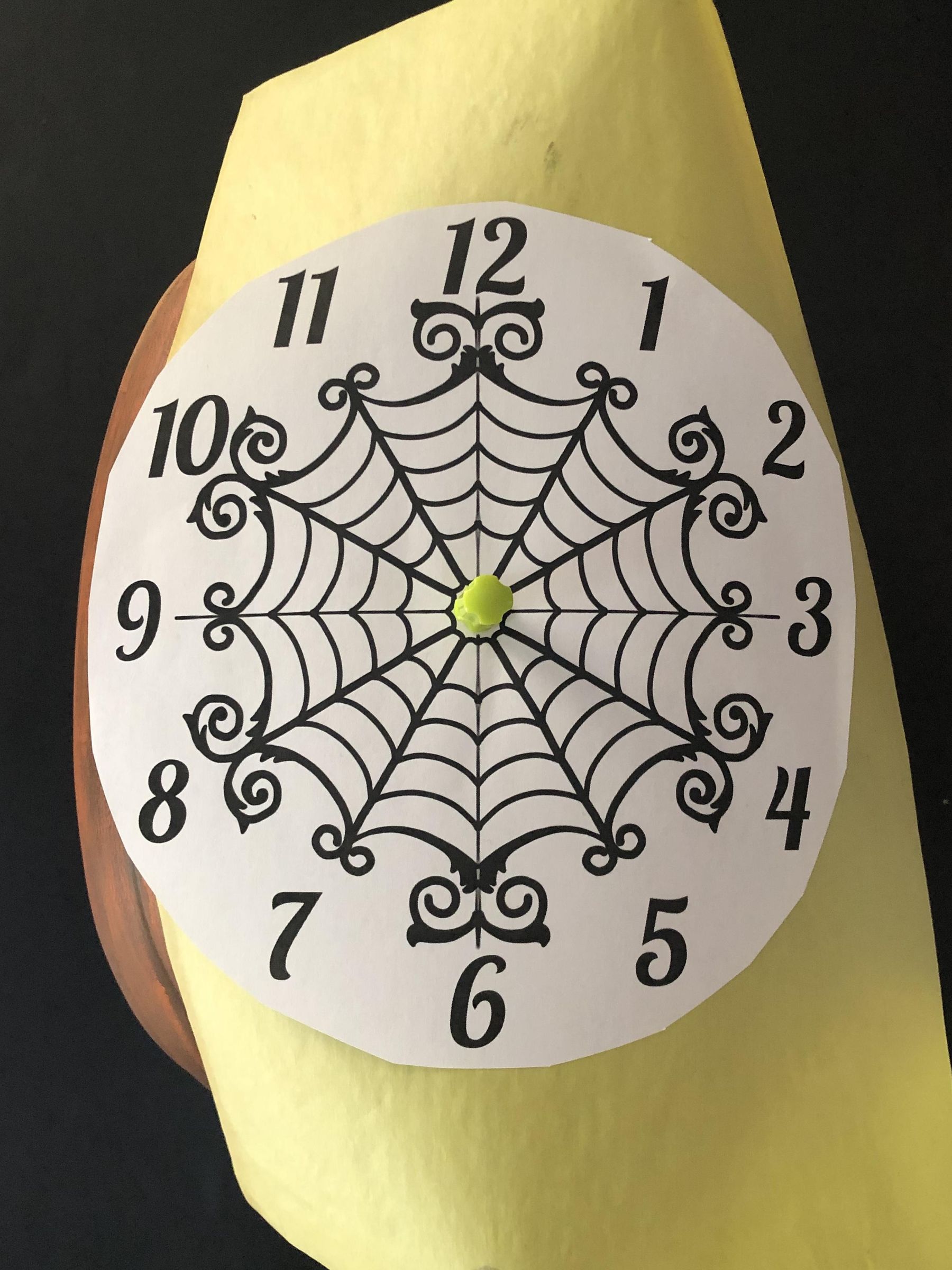Pumpkin Spider Web Clock : 6 Steps (with Pictures) - Instructables