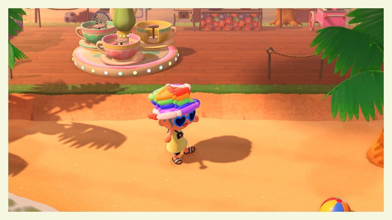 Animal Crossing Rainbow Balloon Hat : 5 Steps (with Pictures ...