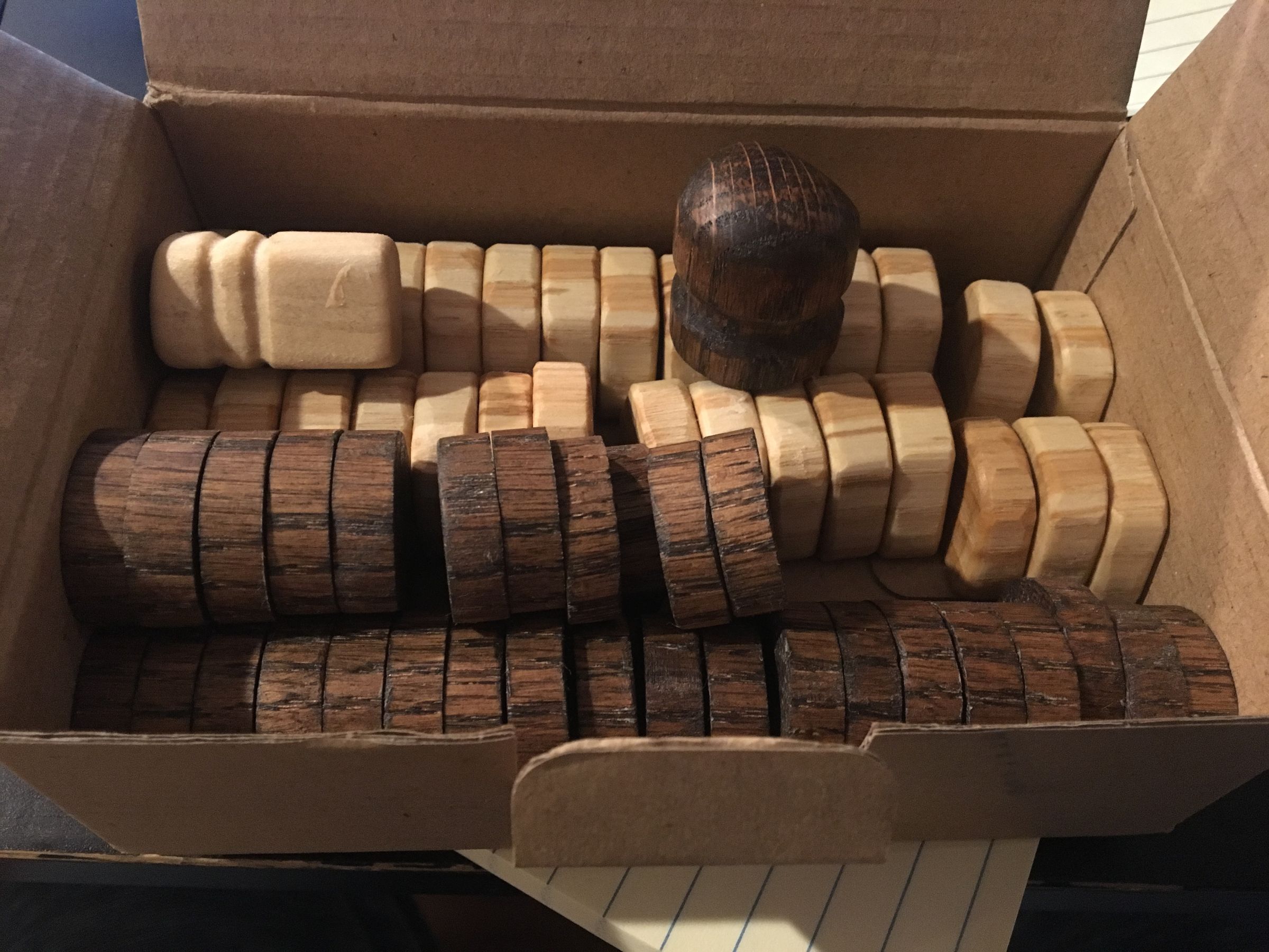 Tak Game Pieces (Hand Tools Only) : 5 Steps - Instructables