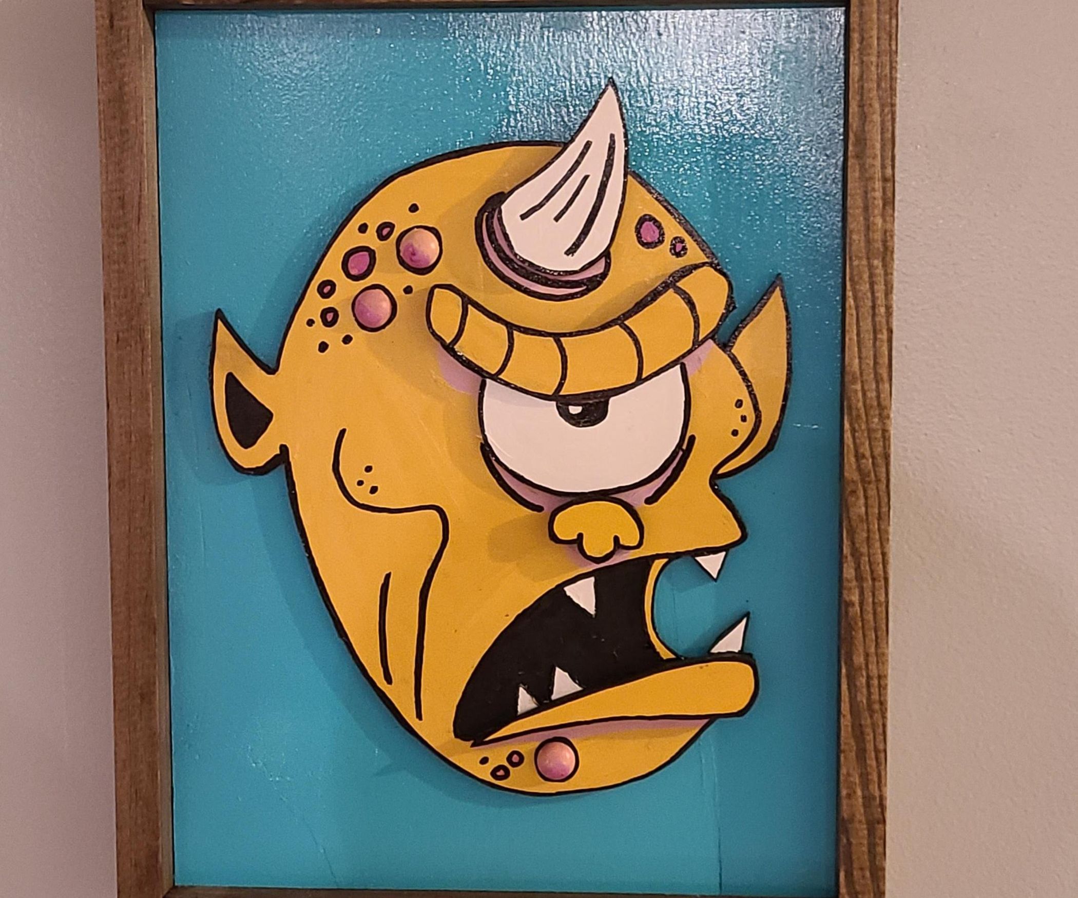 Monster Wood Cut Out Art : 5 Steps (with Pictures) - Instructables
