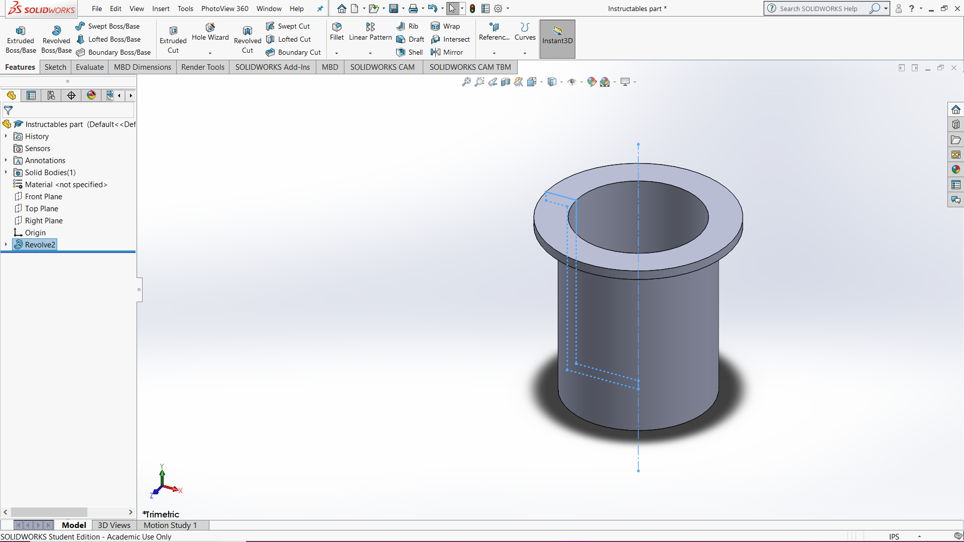 Differentiating Between the Sweep and Loft Commands on Solidworks 2020 ...