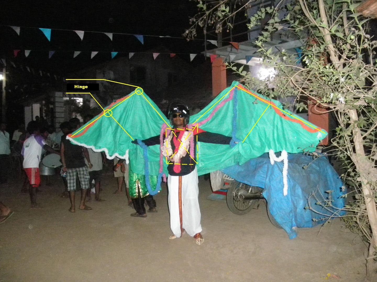 Make 10 Feet Long Collapsible Wings From Scratch : 7 Steps (with ...