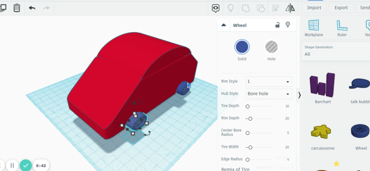TinkerCAD Car (Basic) : 7 Steps - Instructables