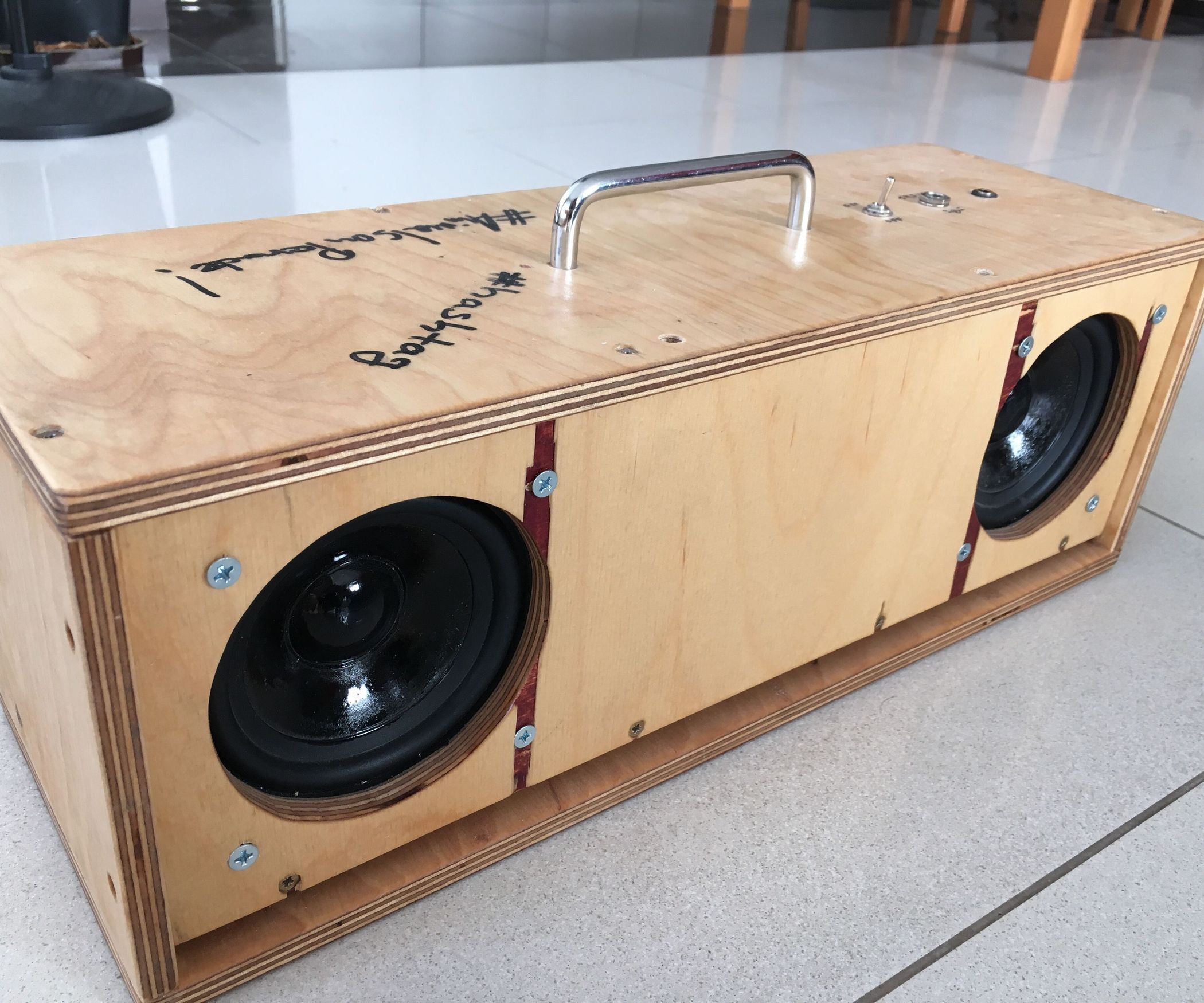 Minimal Wooden Design BOOM Box - Instructables
