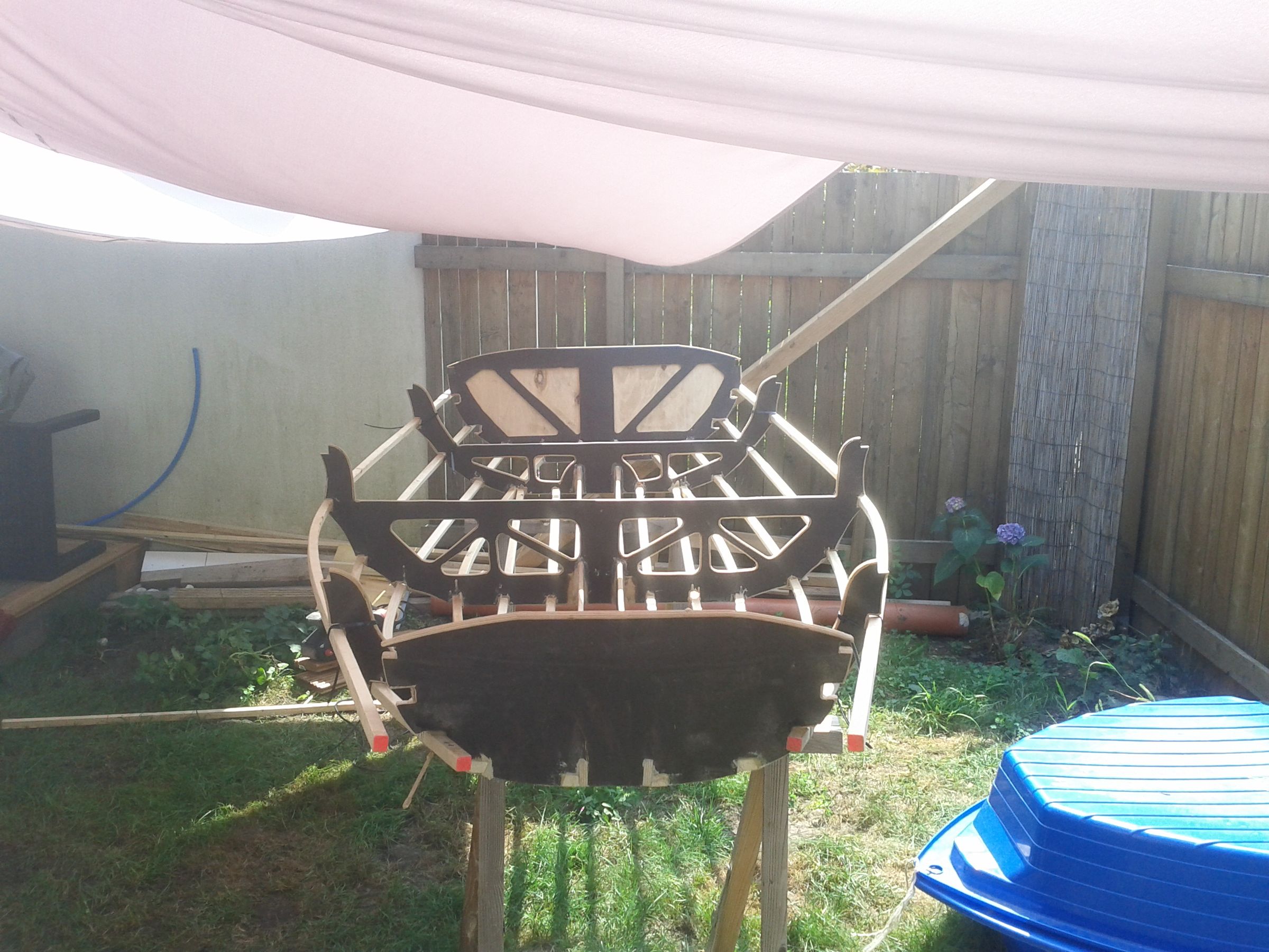 240cm Skin on Frame Sailing Pram With Mirage Drive : 7 Steps (with ...