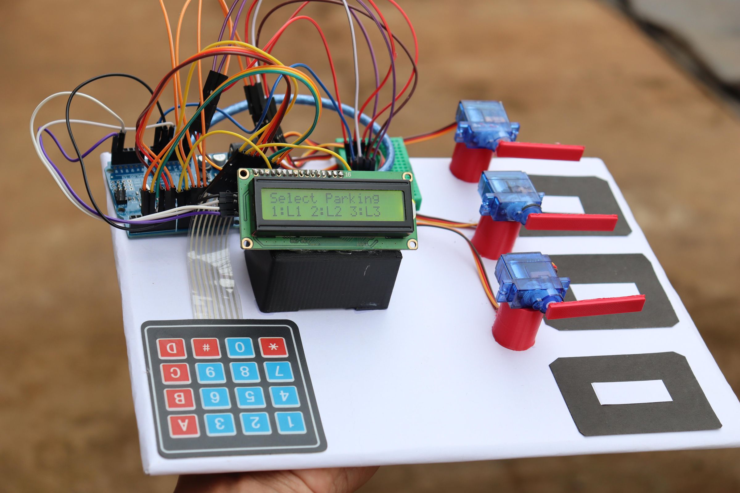 Arduino Smart Car Parking System With Password Lock : 5 Steps (with ...