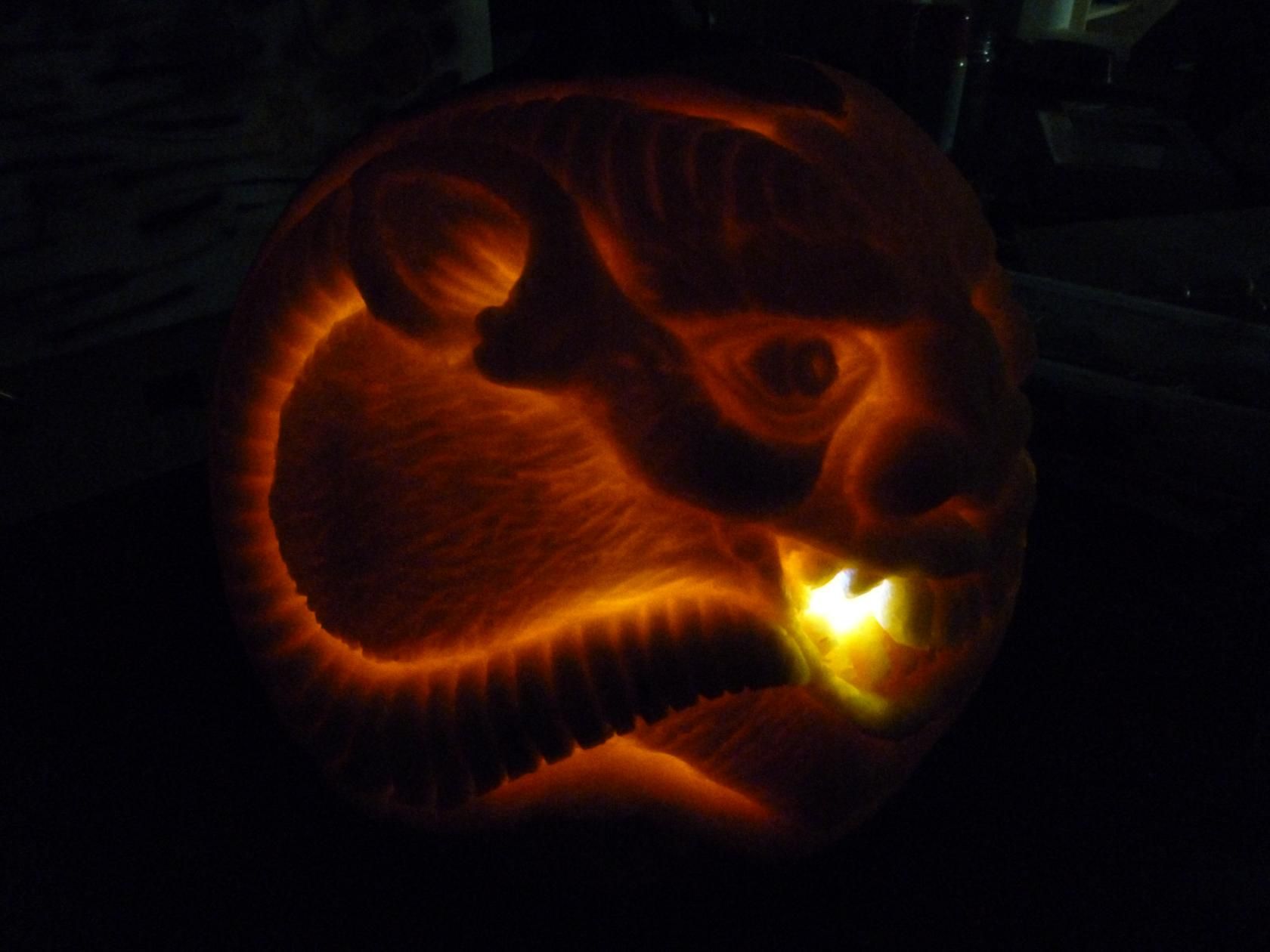 Carved Pumpkin Demon - Instructables