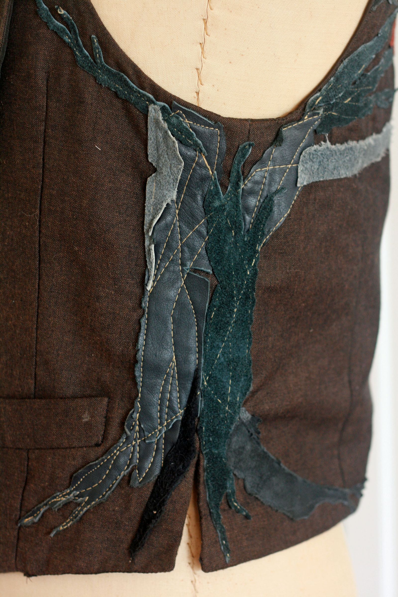 Leather Collage Vest - Instructables