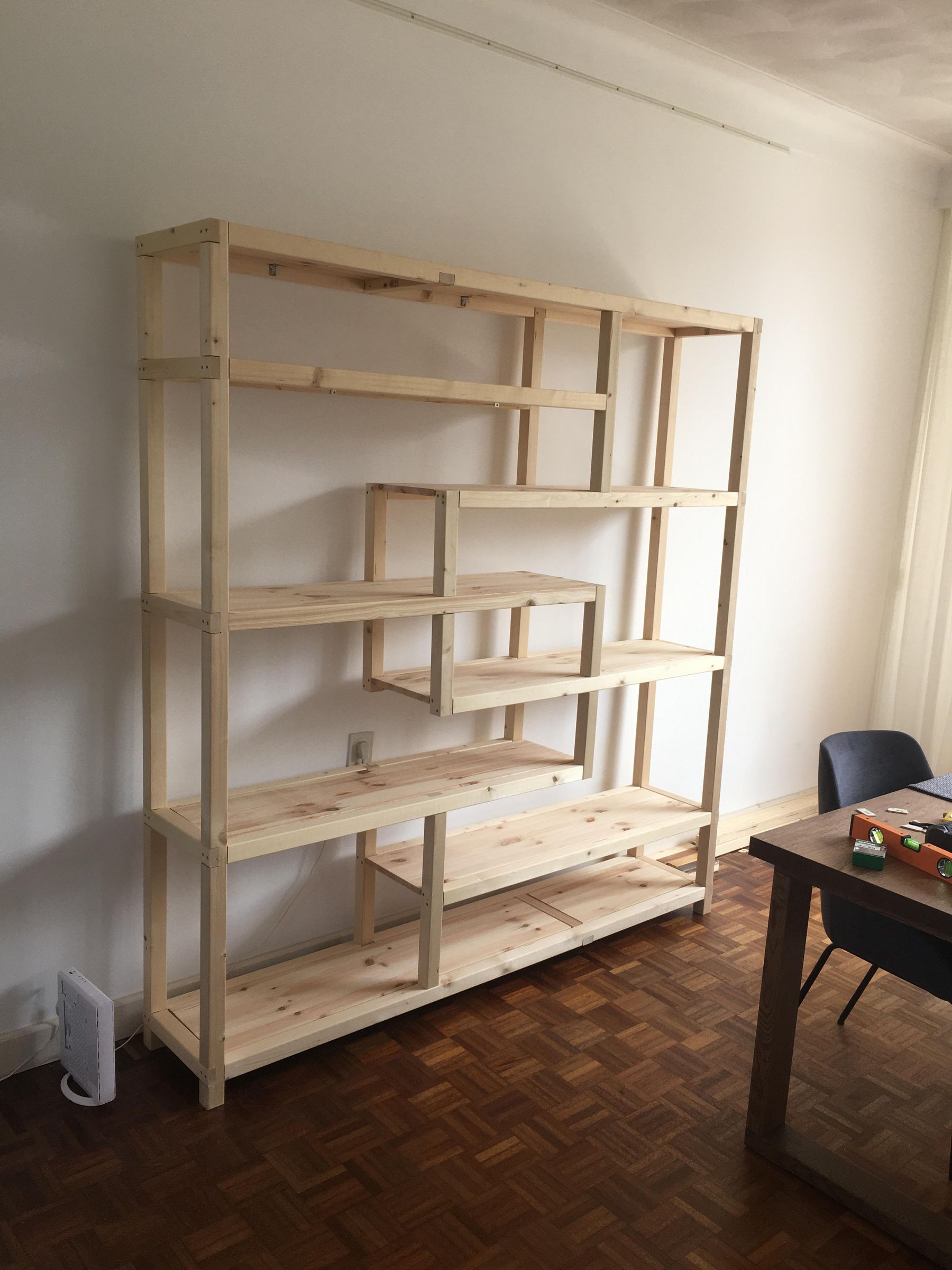 MyFurniture #1 - How To: a (unique) Shelving Unit for My Living Room ...