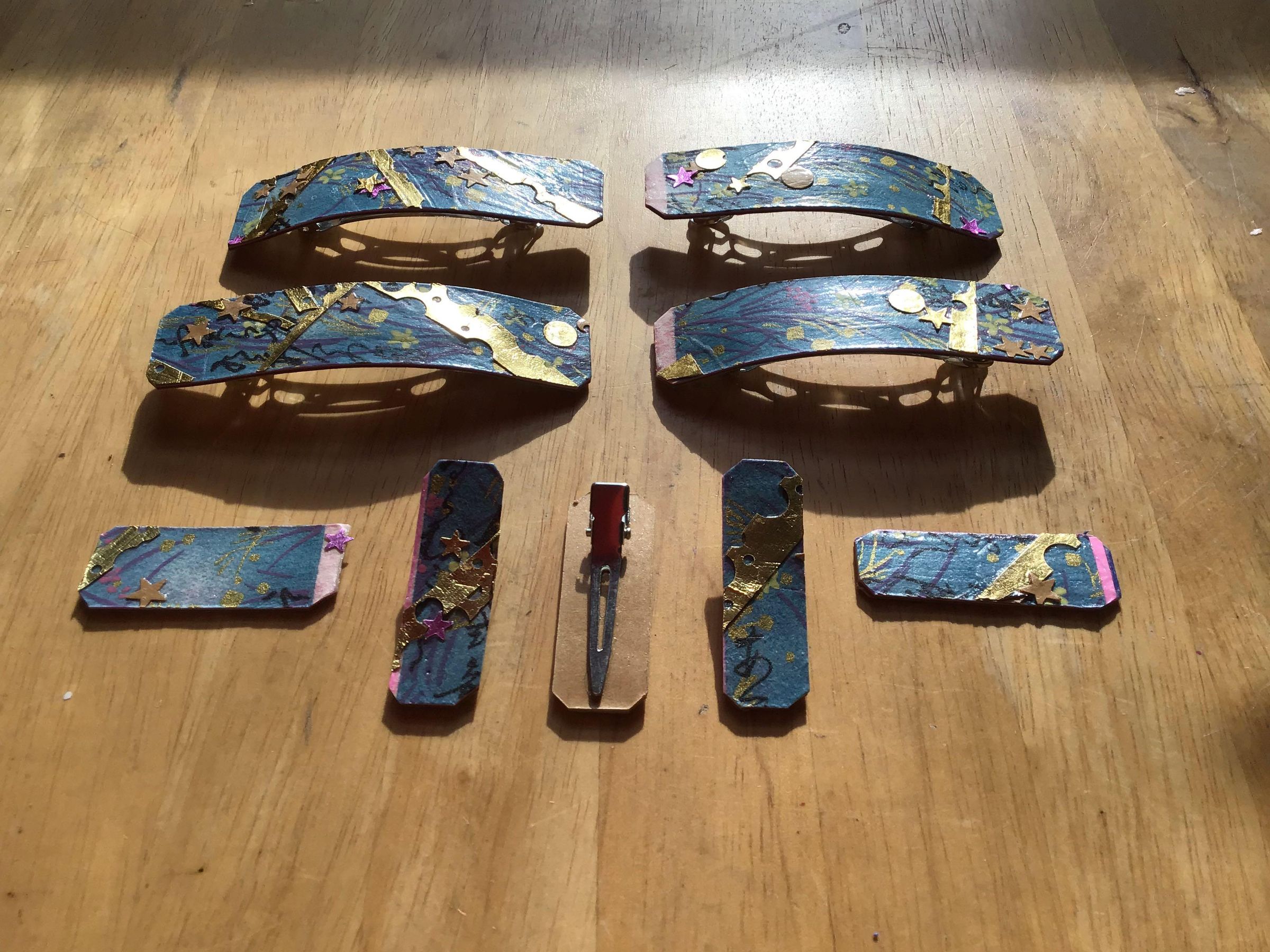 Laminated Paper Barrettes and Hair Clips : 12 Steps (with Pictures ...