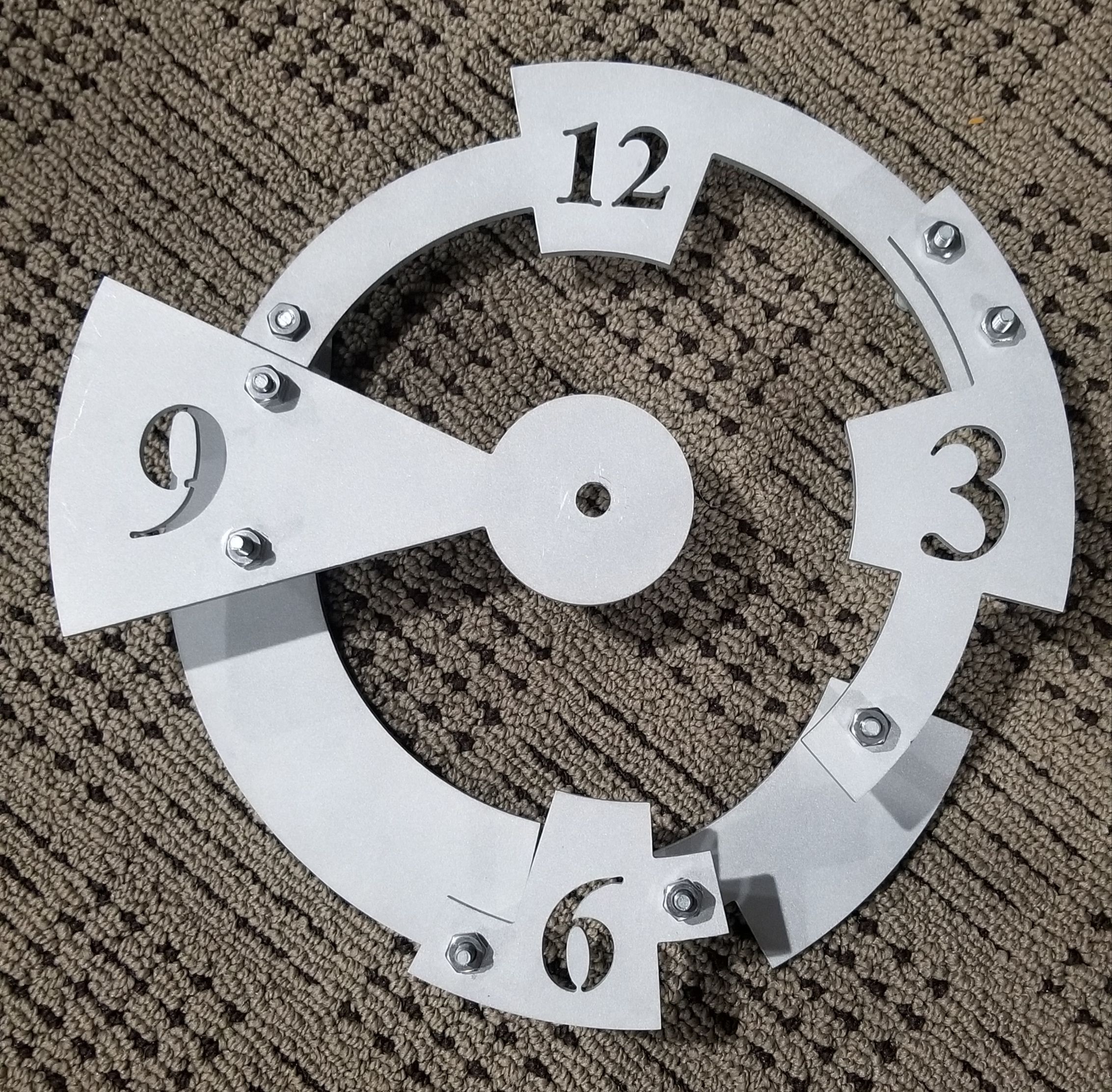 Waterjet Industrial Clock : 6 Steps (with Pictures) - Instructables