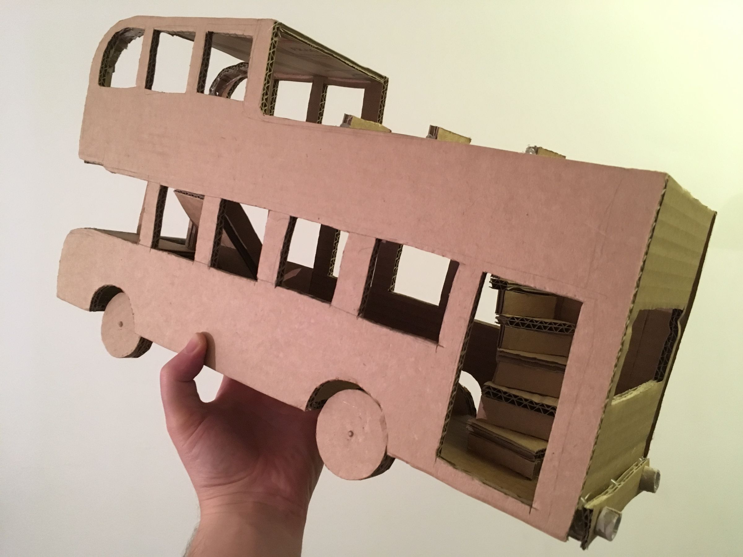 Cardboard Box Bus - for a Toy Ride : 16 Steps (with Pictures ...