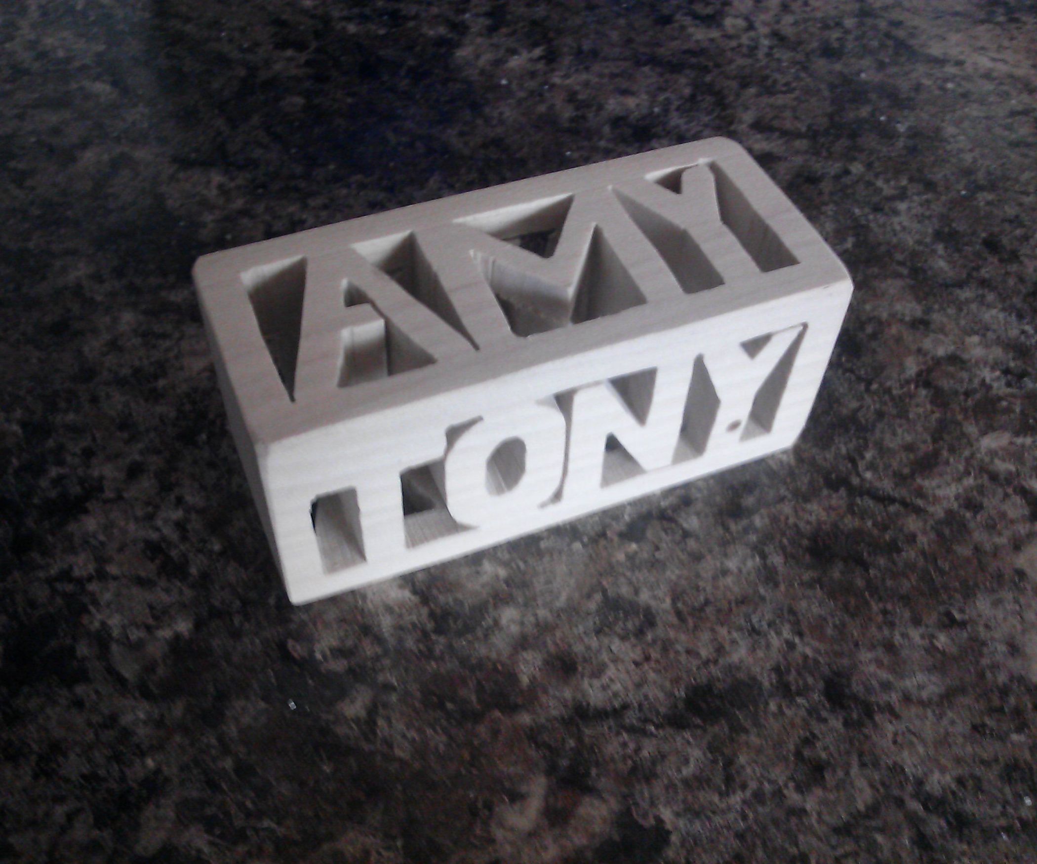 Old School CNC Name Block : 6 Steps (with Pictures) - Instructables
