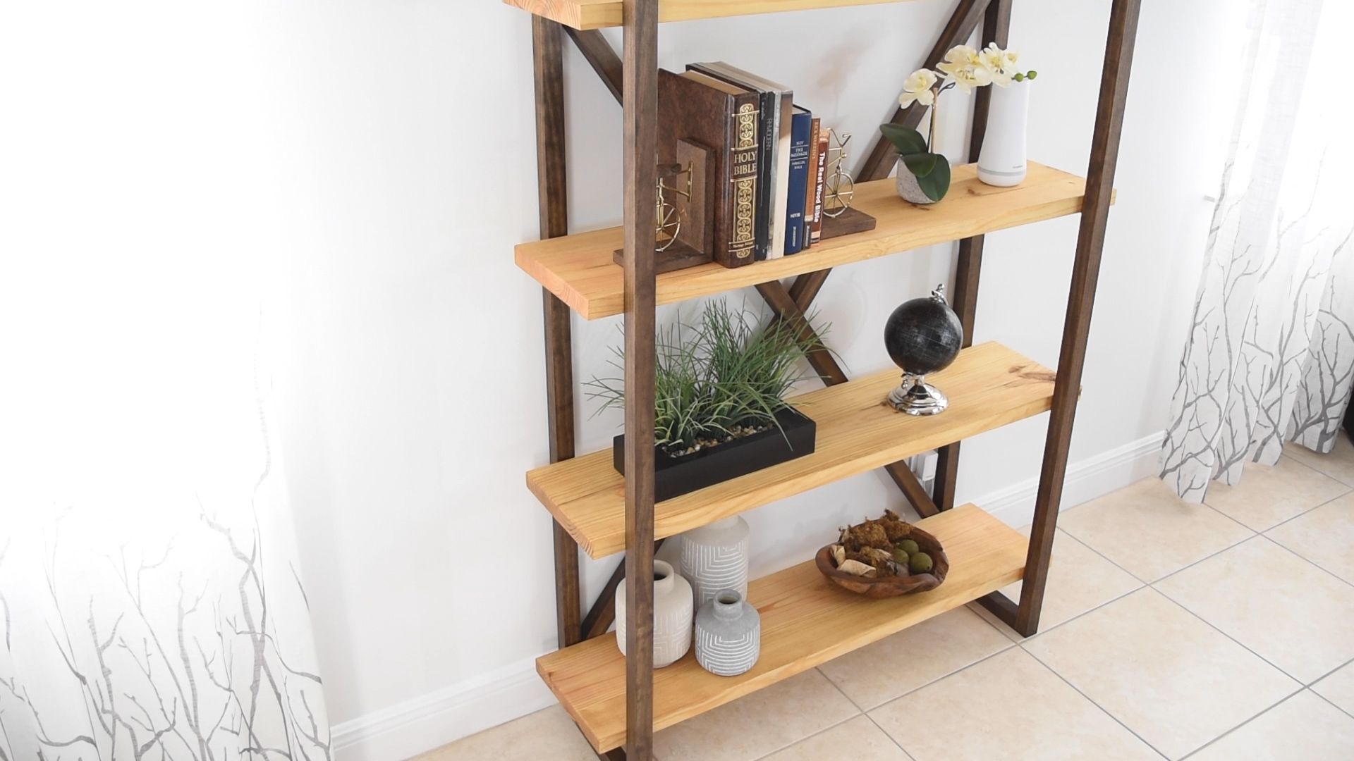 DIY RUSTIC MODERN BOOKSHELF AND STORAGE : 8 Steps (with Pictures ...