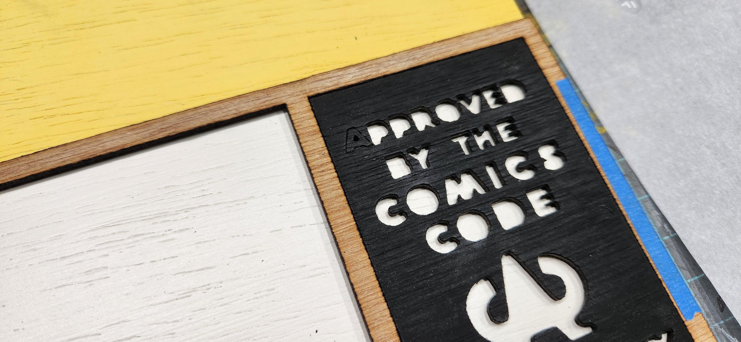 Plywood Comic Book Corner Art - Laser Engraver Project - With Files ...