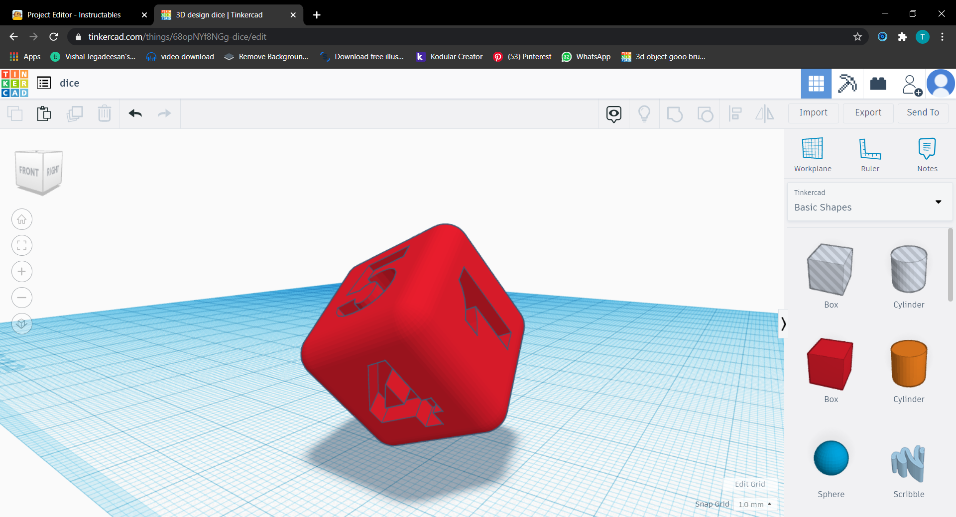 DIY Dice in Tinkercad : 6 Steps - Instructables