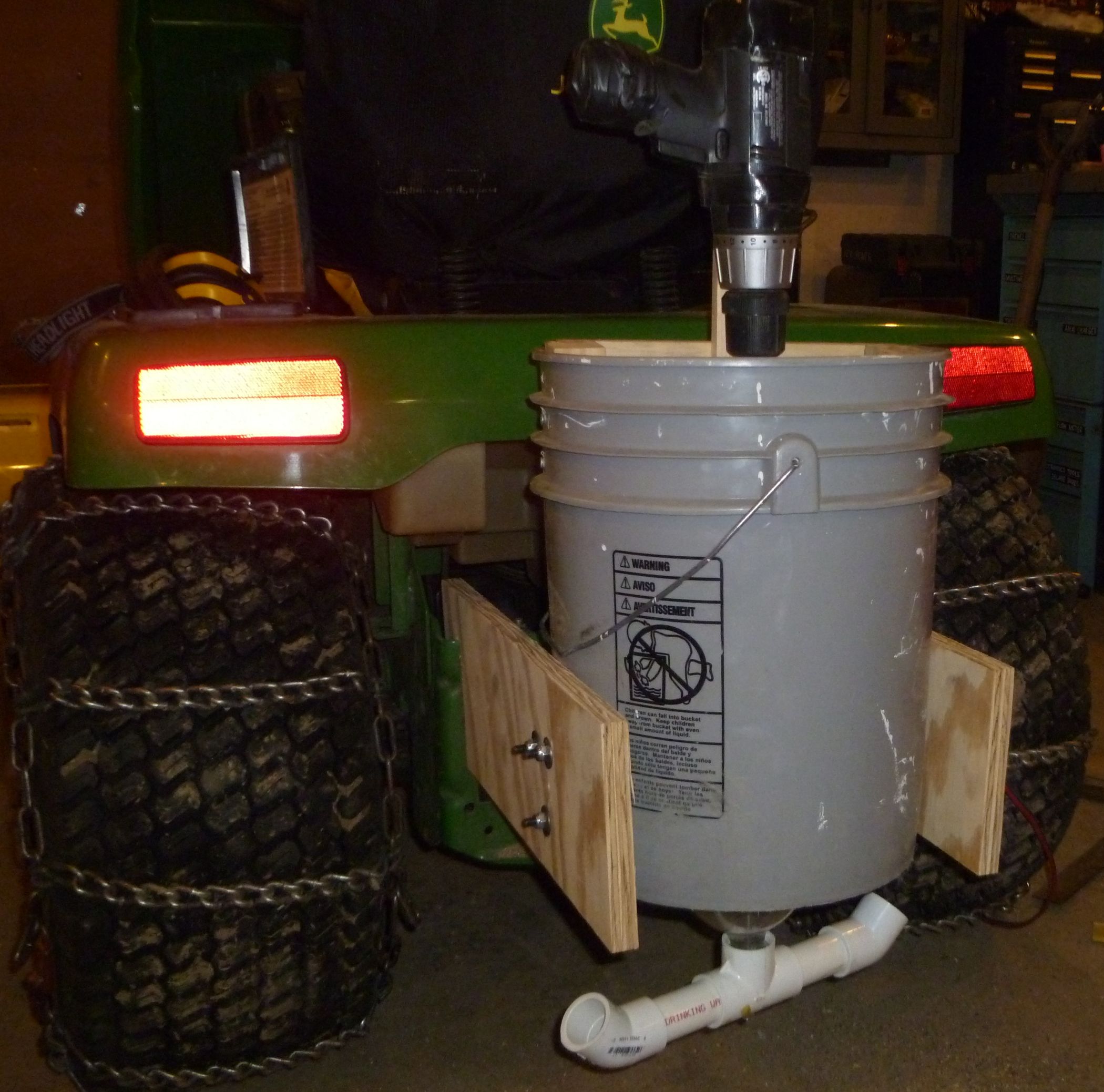 Electric Sand or Salt Spreader for Your Truck or Tractor From Junk : 17 ...