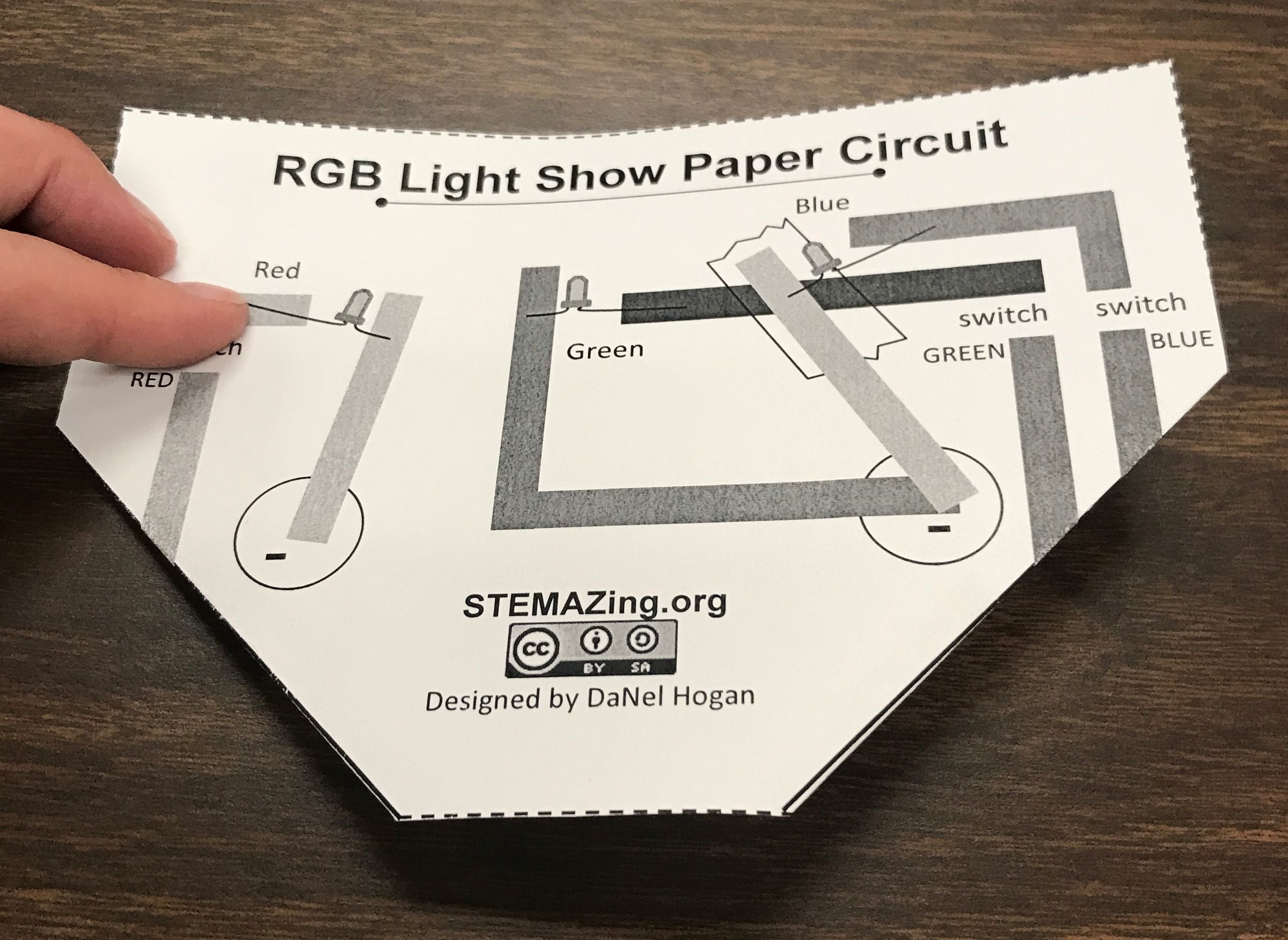 #STEMontheCheap RGB Light Show Paper Circuit : 19 Steps (with Pictures ...