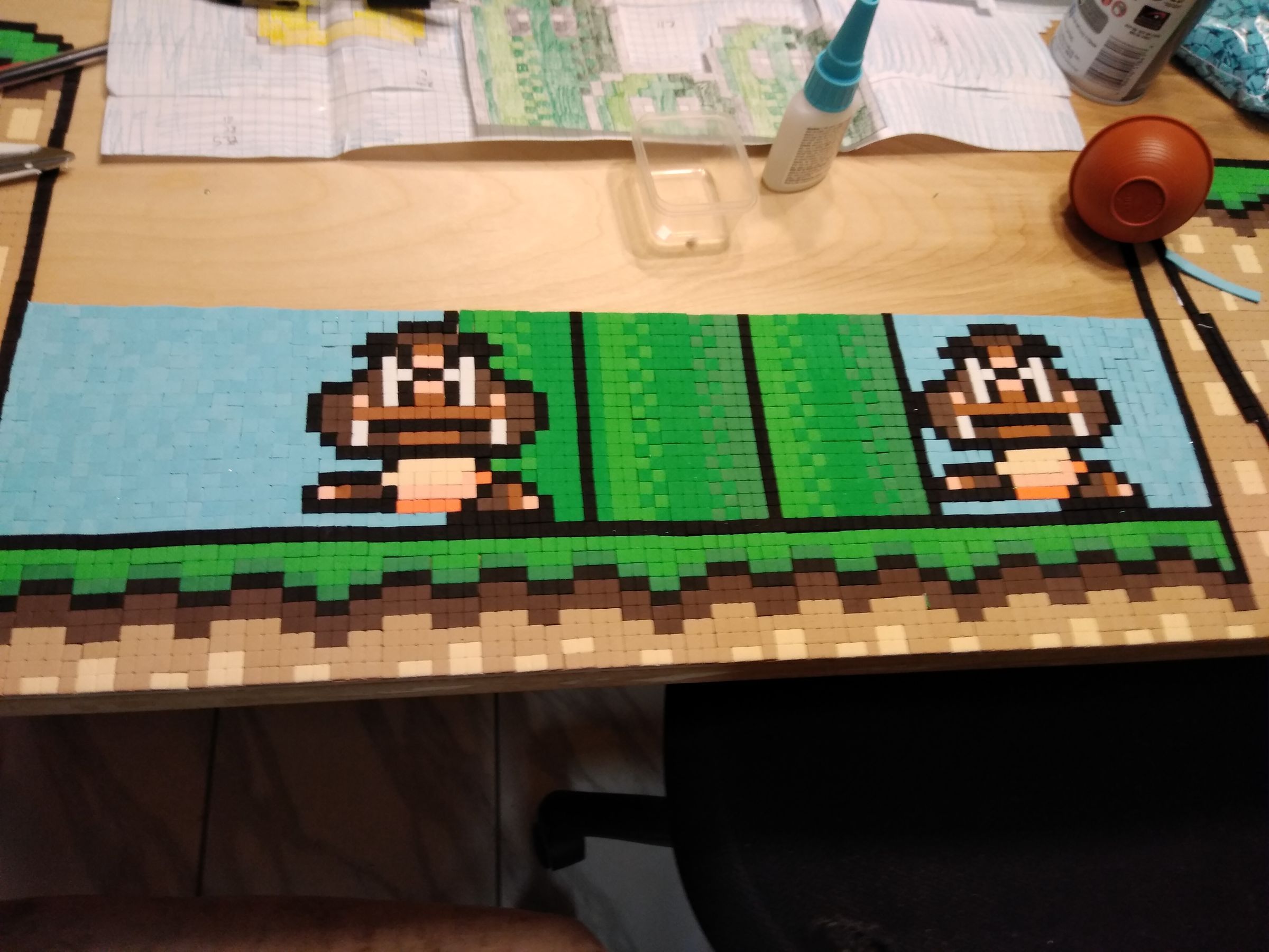 Mario Mosaic Tabletop : 10 Steps (with Pictures) - Instructables