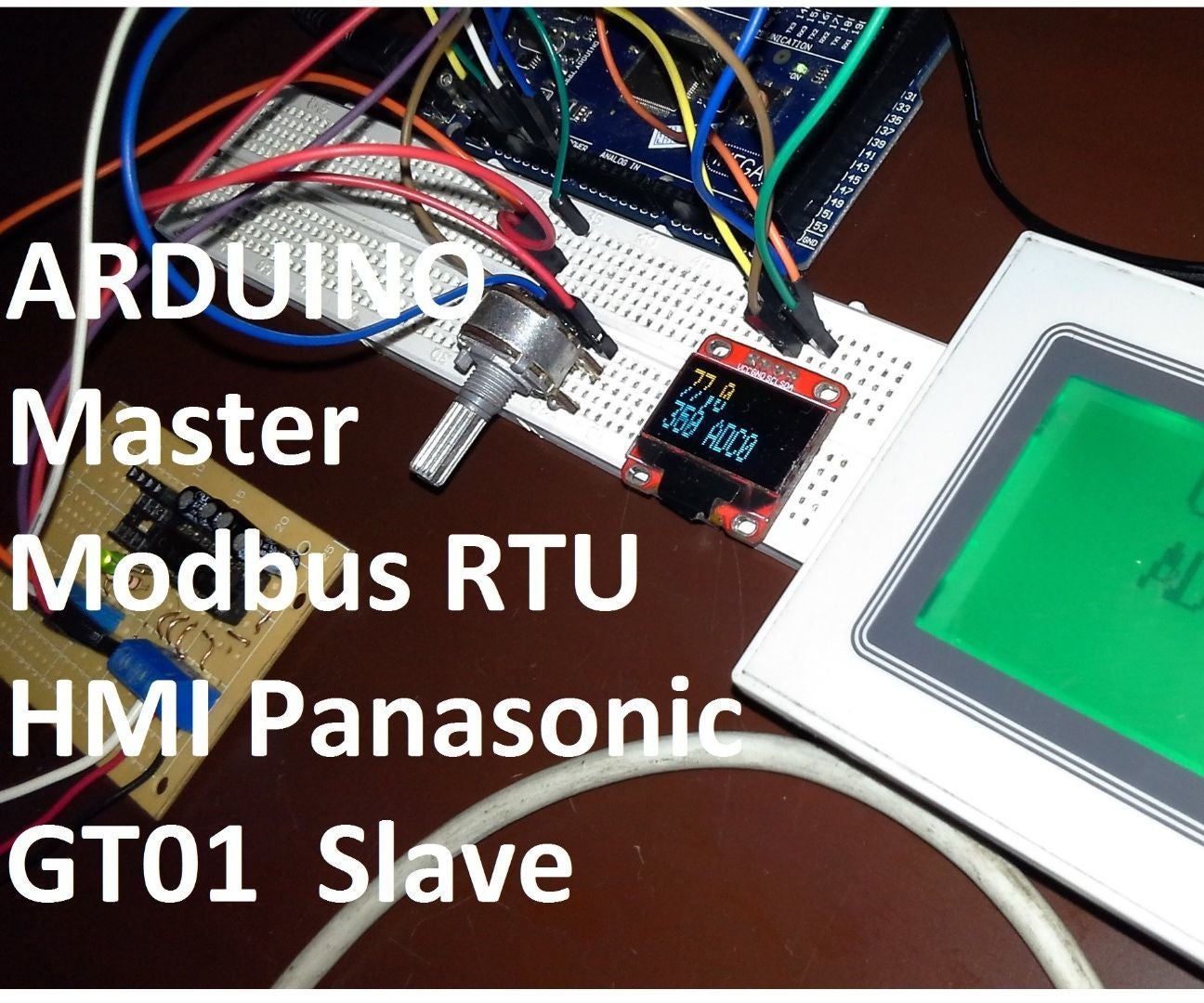 Arduino Modbus Master Rtu And Hmi Gt01 Panasonic 3 Steps Instructables