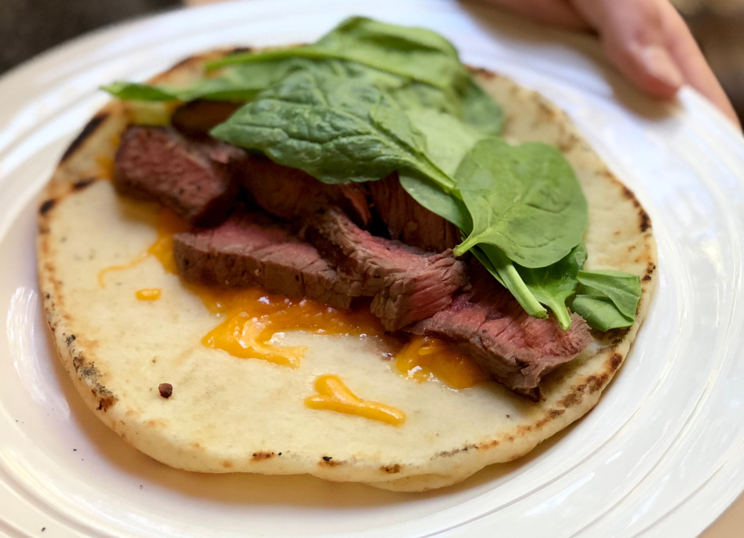 Steak, Cheese and Baby Spinach Naan : 4 Steps (with Pictures ...