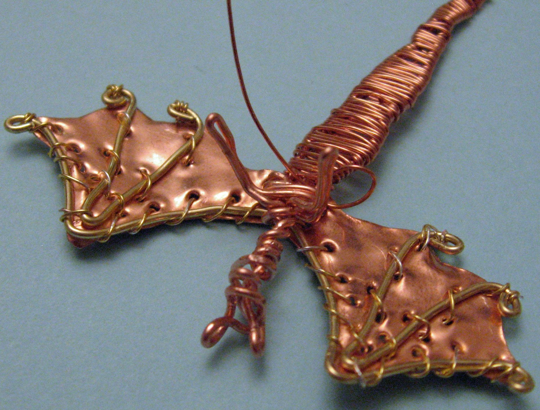Wire-wrap Dragon Pendant With Foil Wings : 8 Steps (with Pictures ...