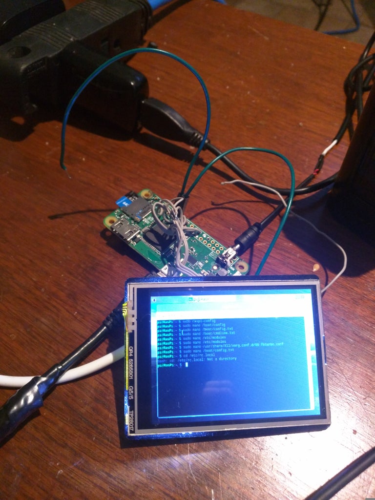 Rasberry Pi Zero W With Arduino Tft Ili9341 3 Steps Instructables