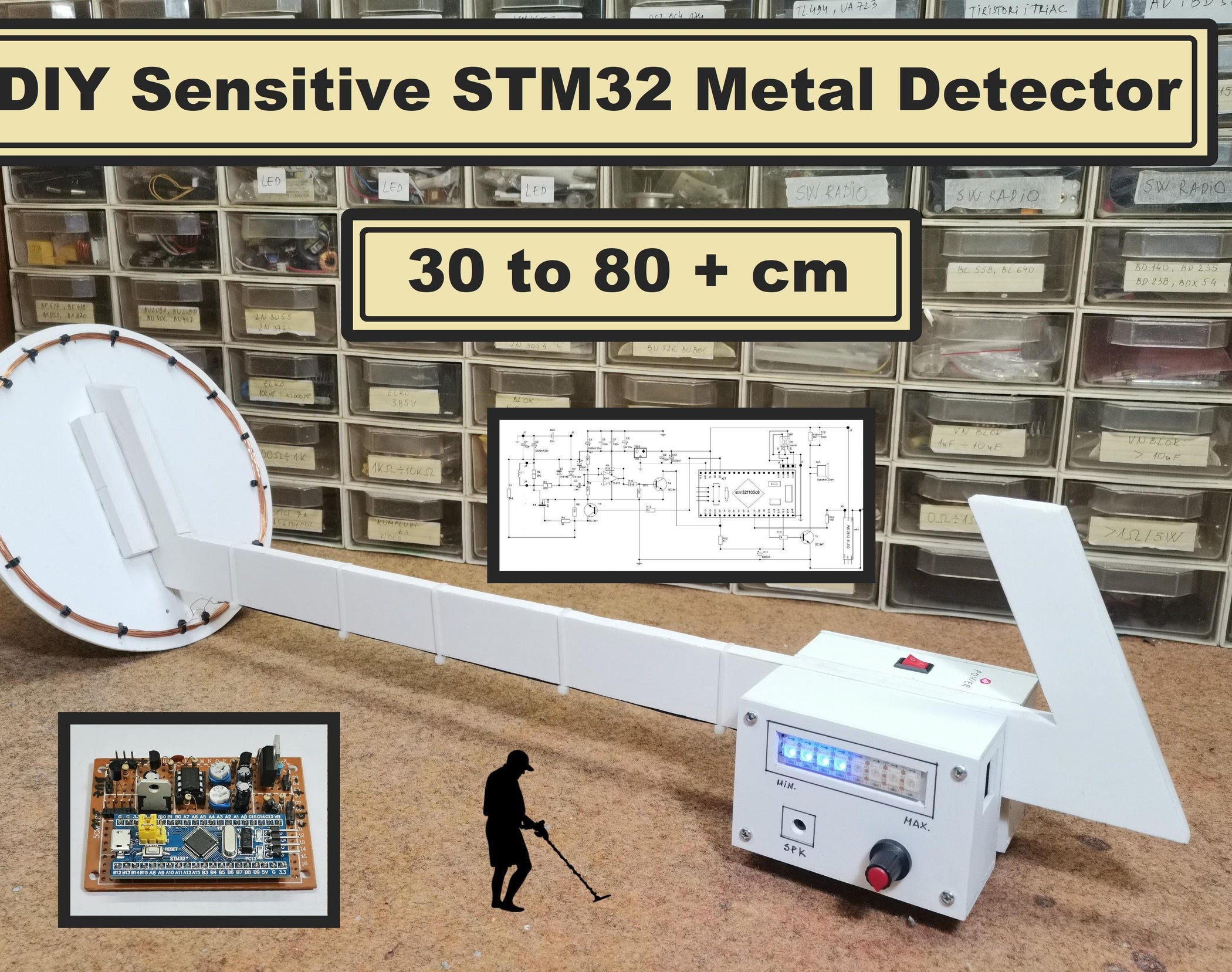 Diy Sensitive Stm32 Pulse Indiction Metal Detector Arduino Ide 4 Steps Instructables 8257