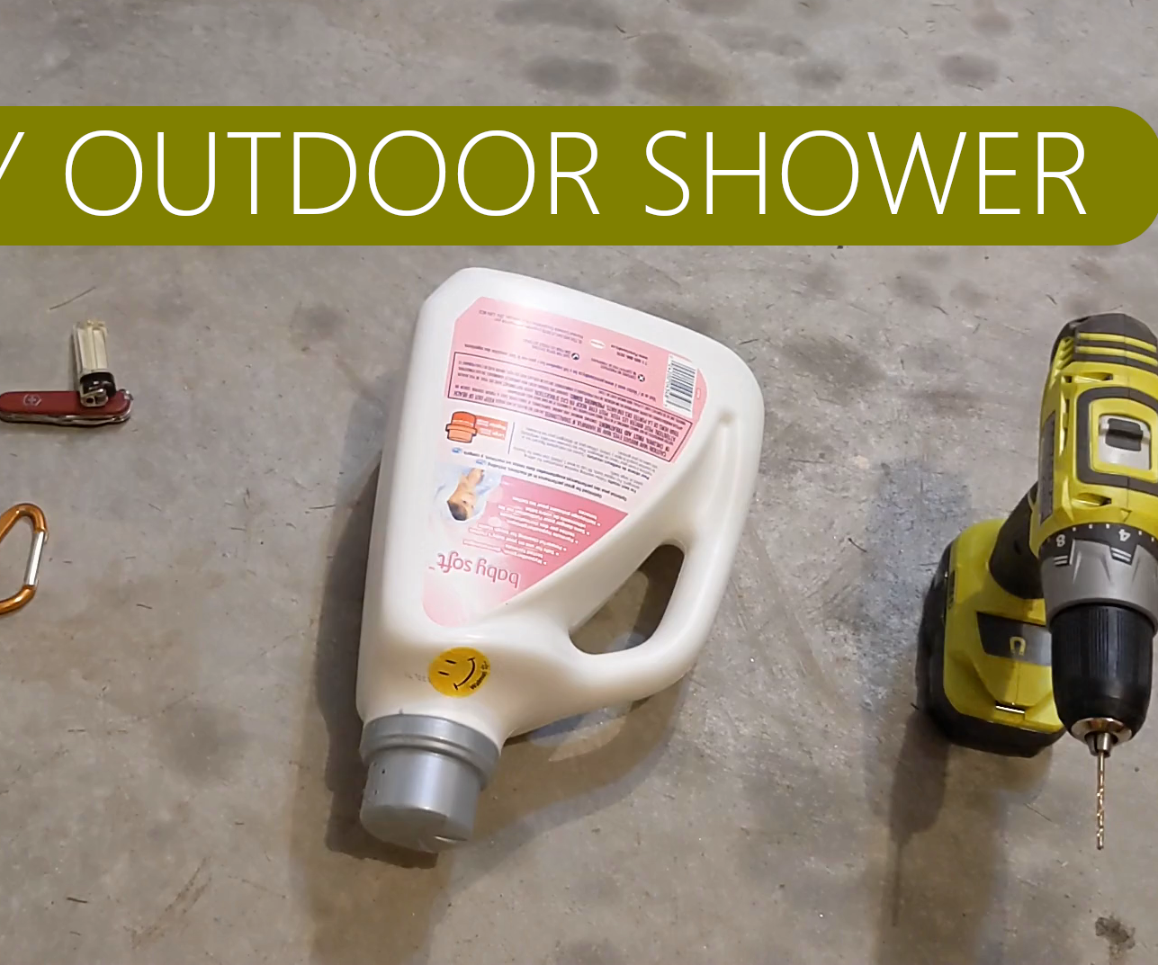Simple Outdoor Shower for Camping, Campervan, Vanlife : 5 Steps ...