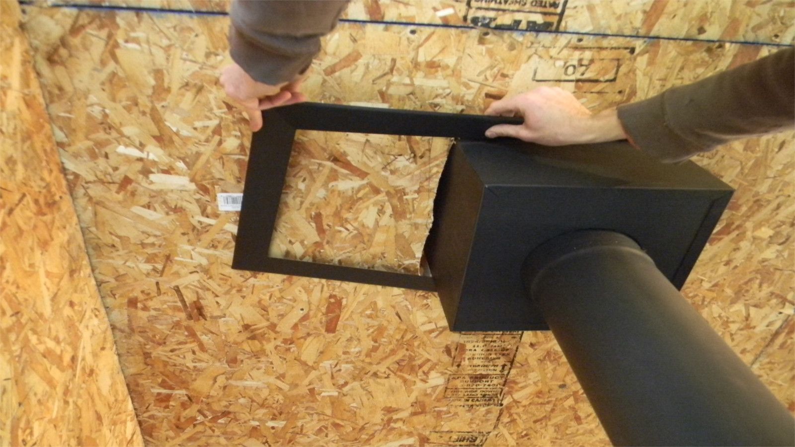Chimney Pipe Installation for Wood Stove Through a Flat Ceiling : 8 ...