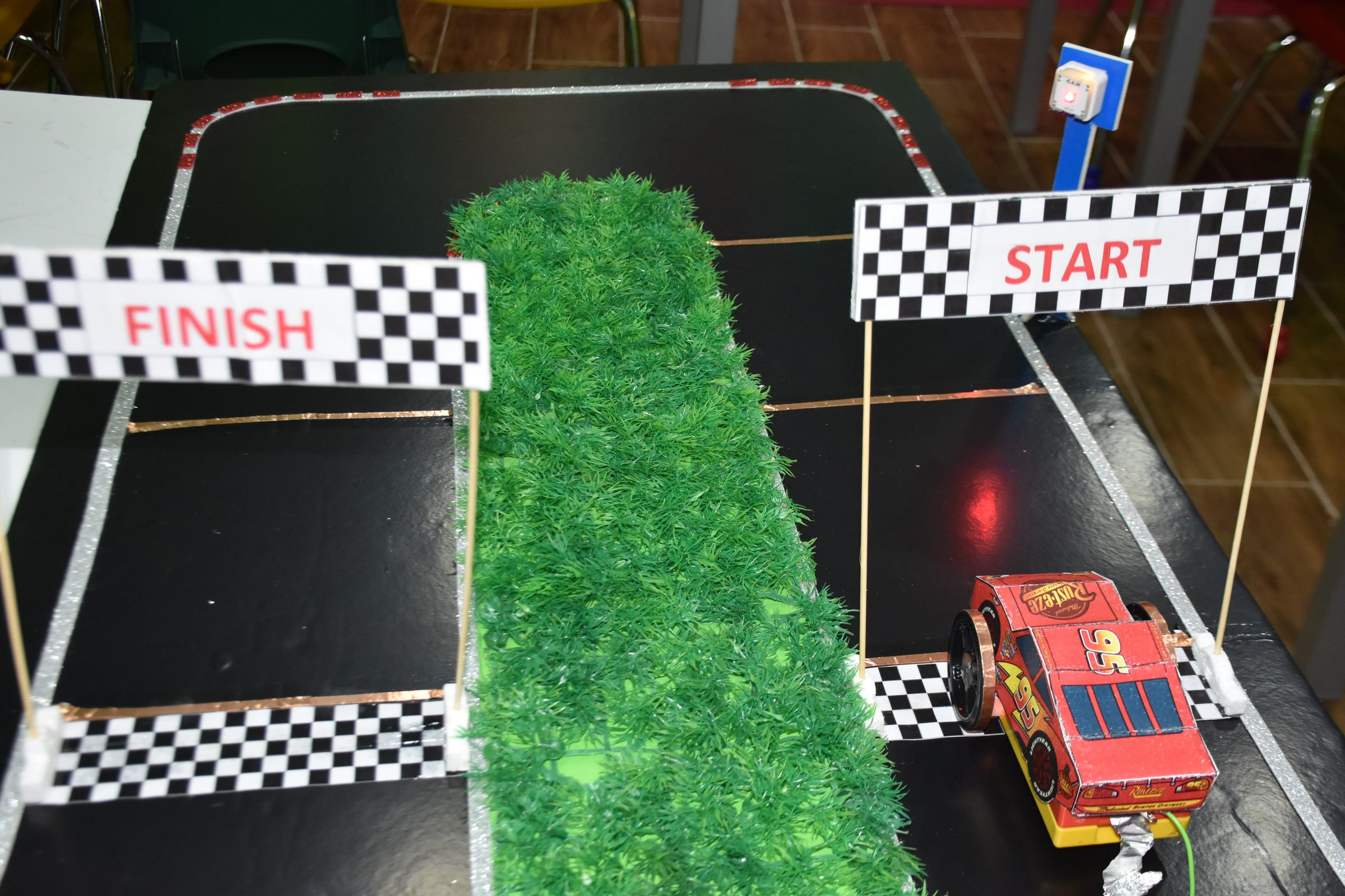 Smart Racing Track With (SAM Lab + Makey Makey + Scratch) : 5 Steps (with Pictures) - Instructables