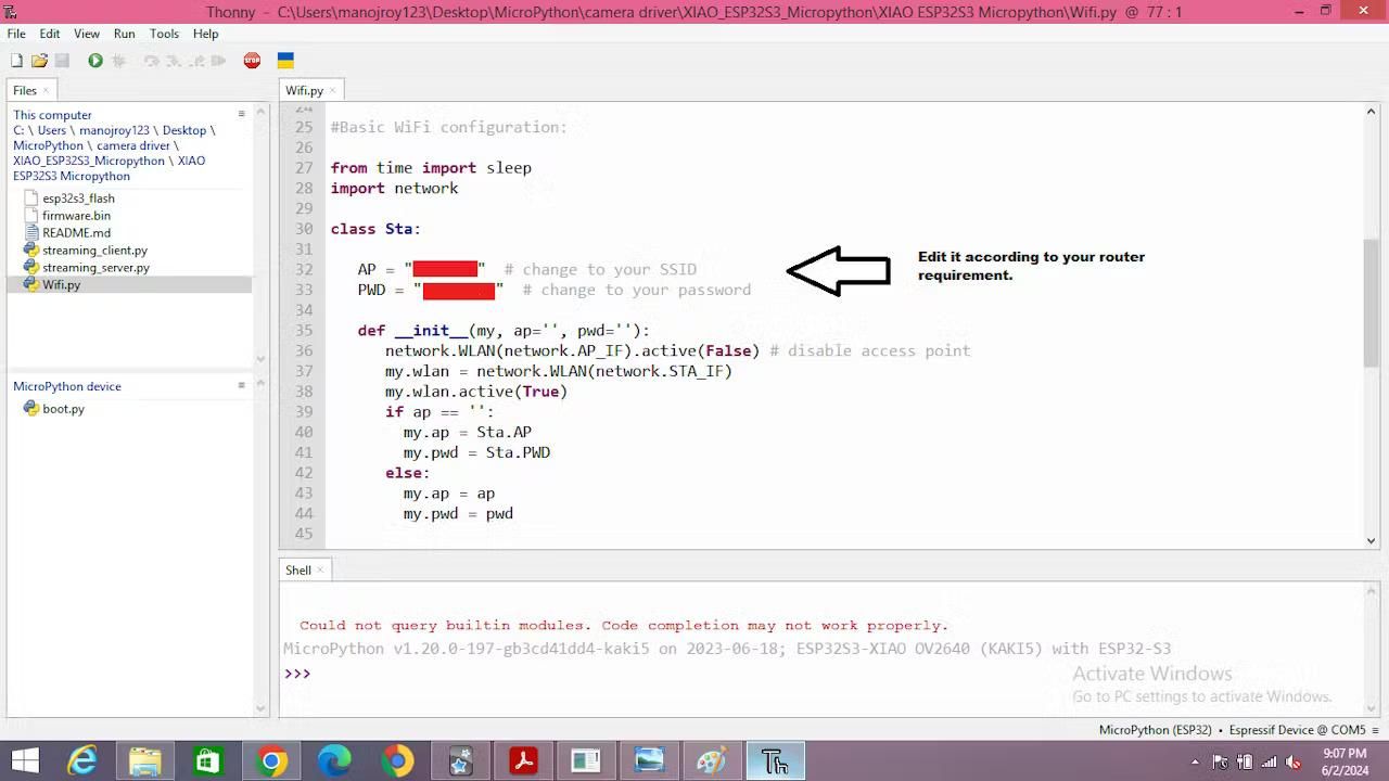 Esp32 S3 Sense Video Streaming in Micro Python : 6 Steps - Instructables