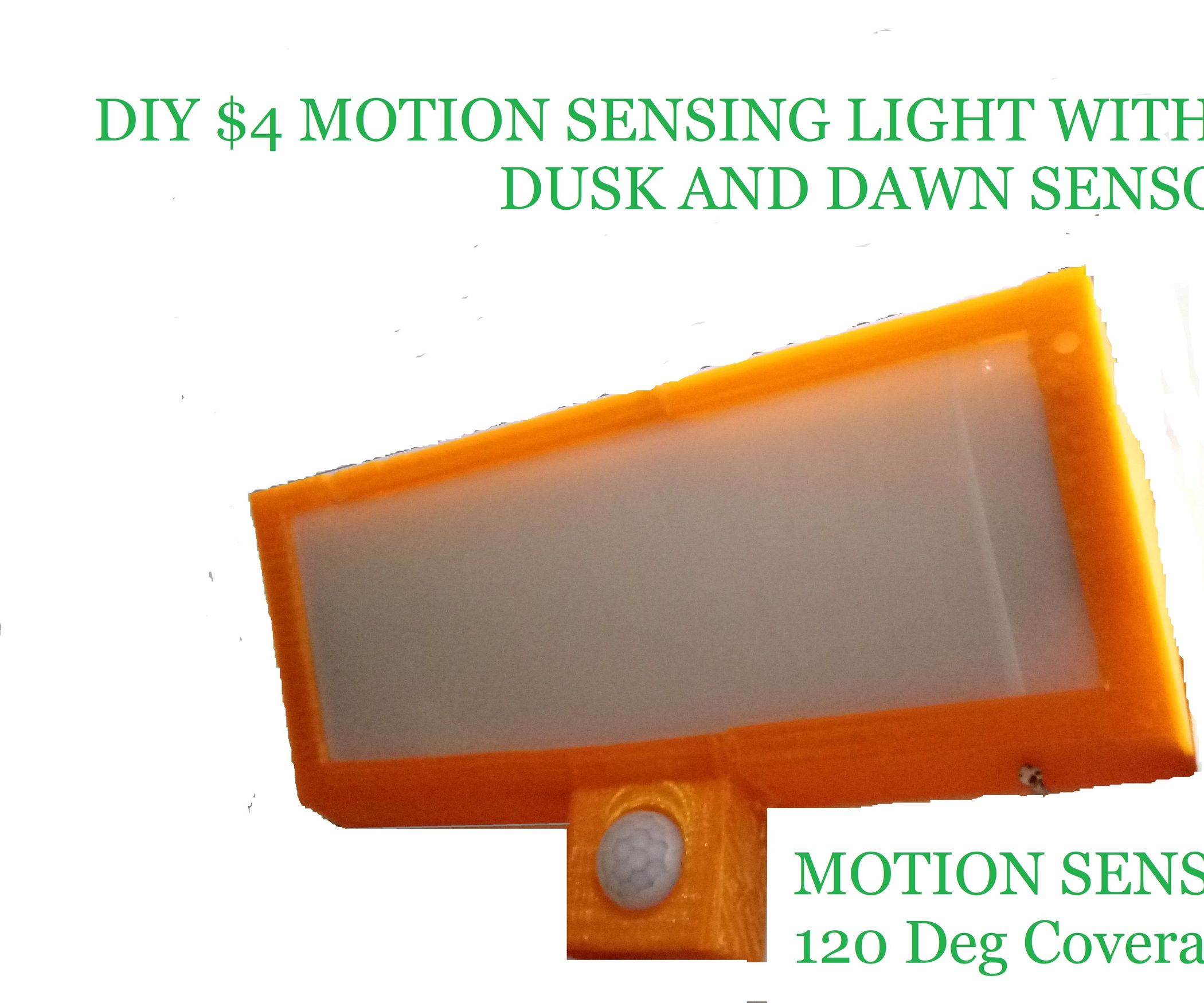 $4 Motion Sensor Bright Light : 4 Steps (with Pictures) - Instructables