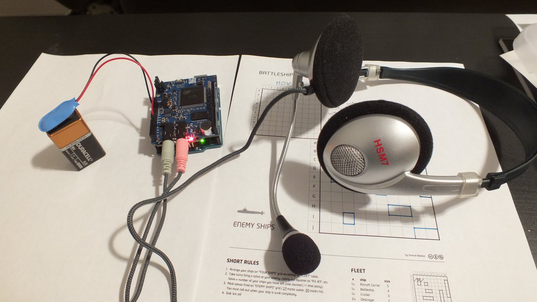 Voice Based Battleship Game For Arduino With Ai 8 Steps With Pictures Instructables