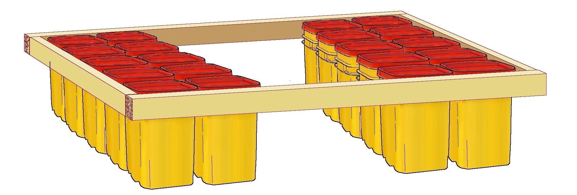 CONCEPT: Raft From Kitty-Litter Buckets : 3 Steps - Instructables