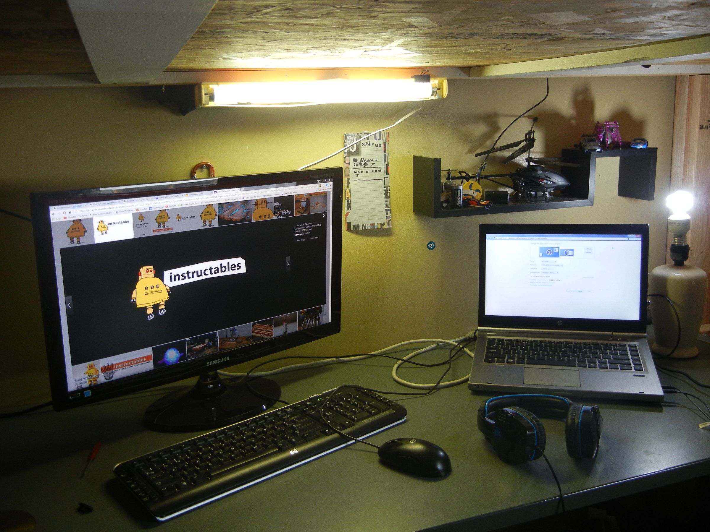 How to Set Up 2 Monitors With Laptop Using Windows 7. : 4 Steps ...
