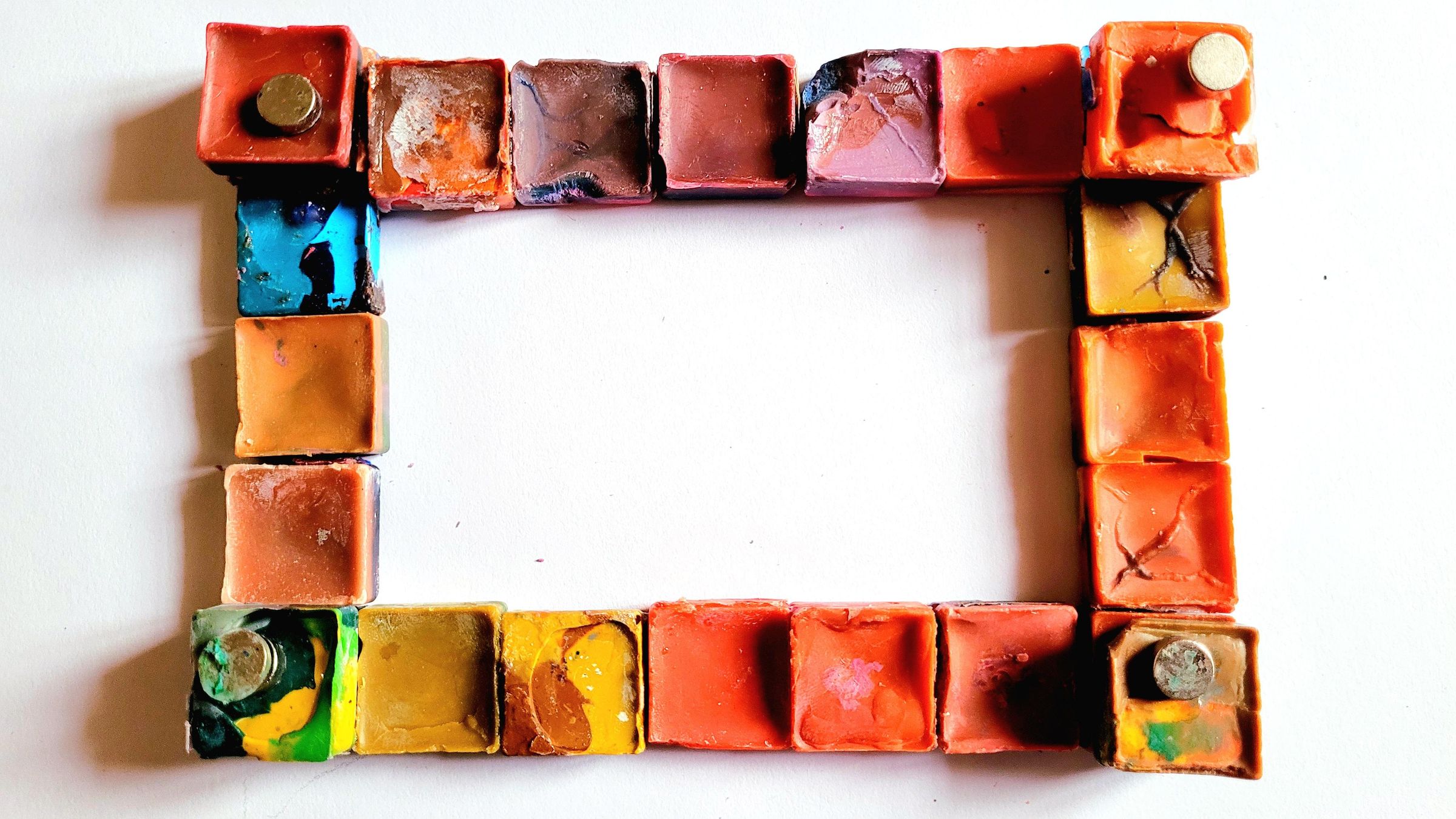 Magnetic Crayon Tiles Photo Frame : 11 Steps (with Pictures ...