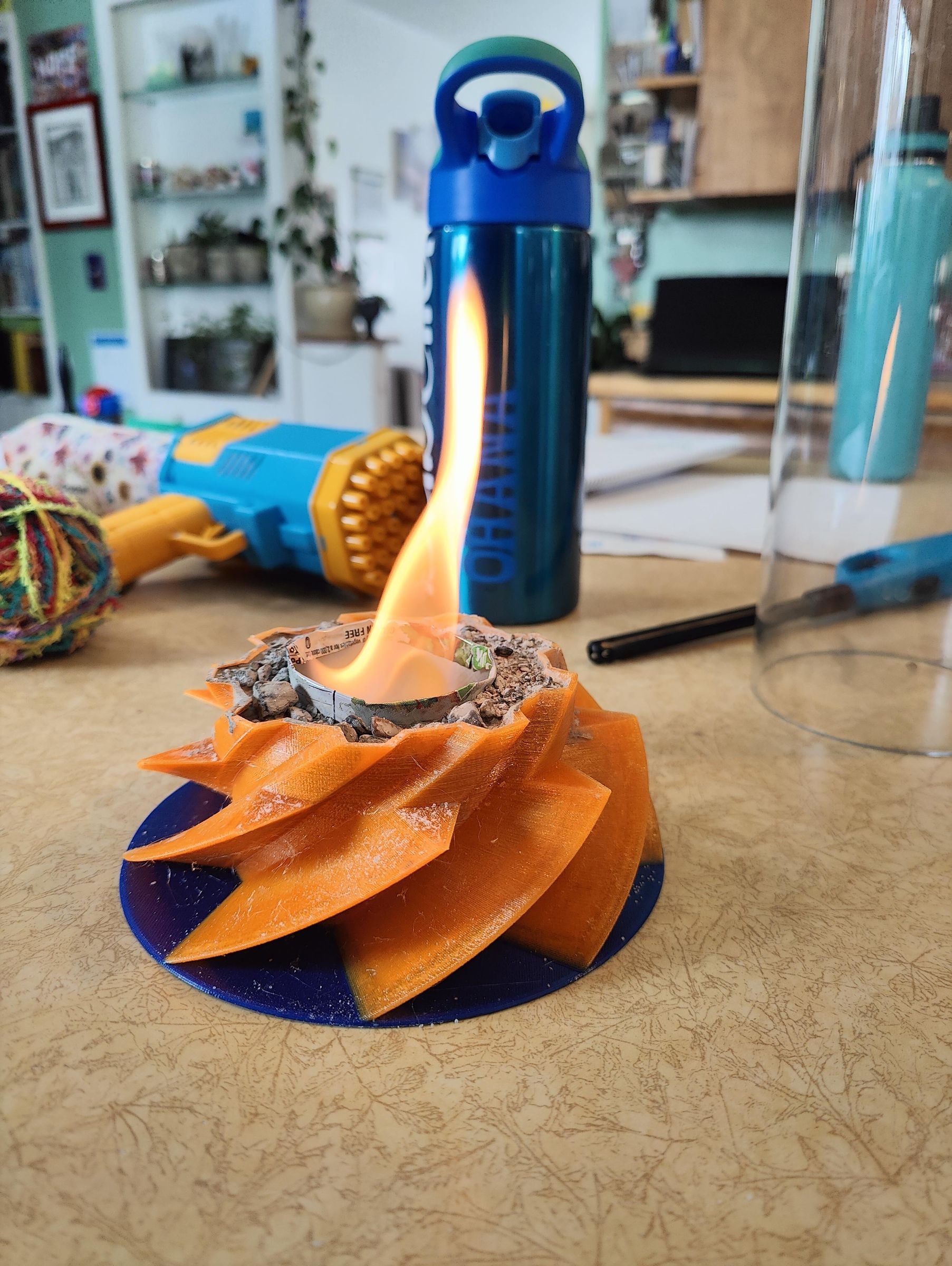 Tabletop Fire Tornado (no Fans Needed) : 4 Steps - Instructables