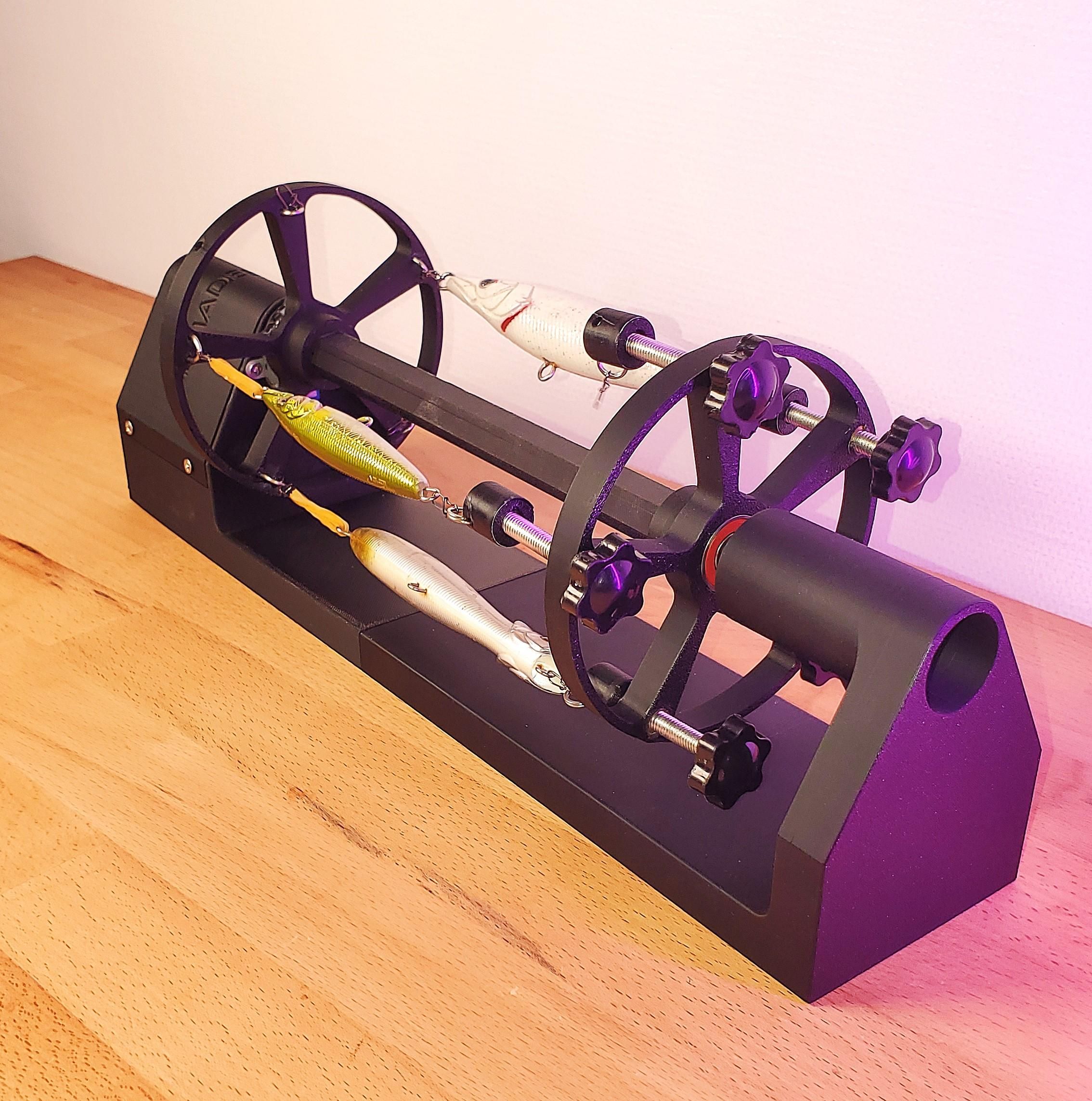 3D Printed Fishing Lure Rotating Drying Station : 13 Steps (with ...
